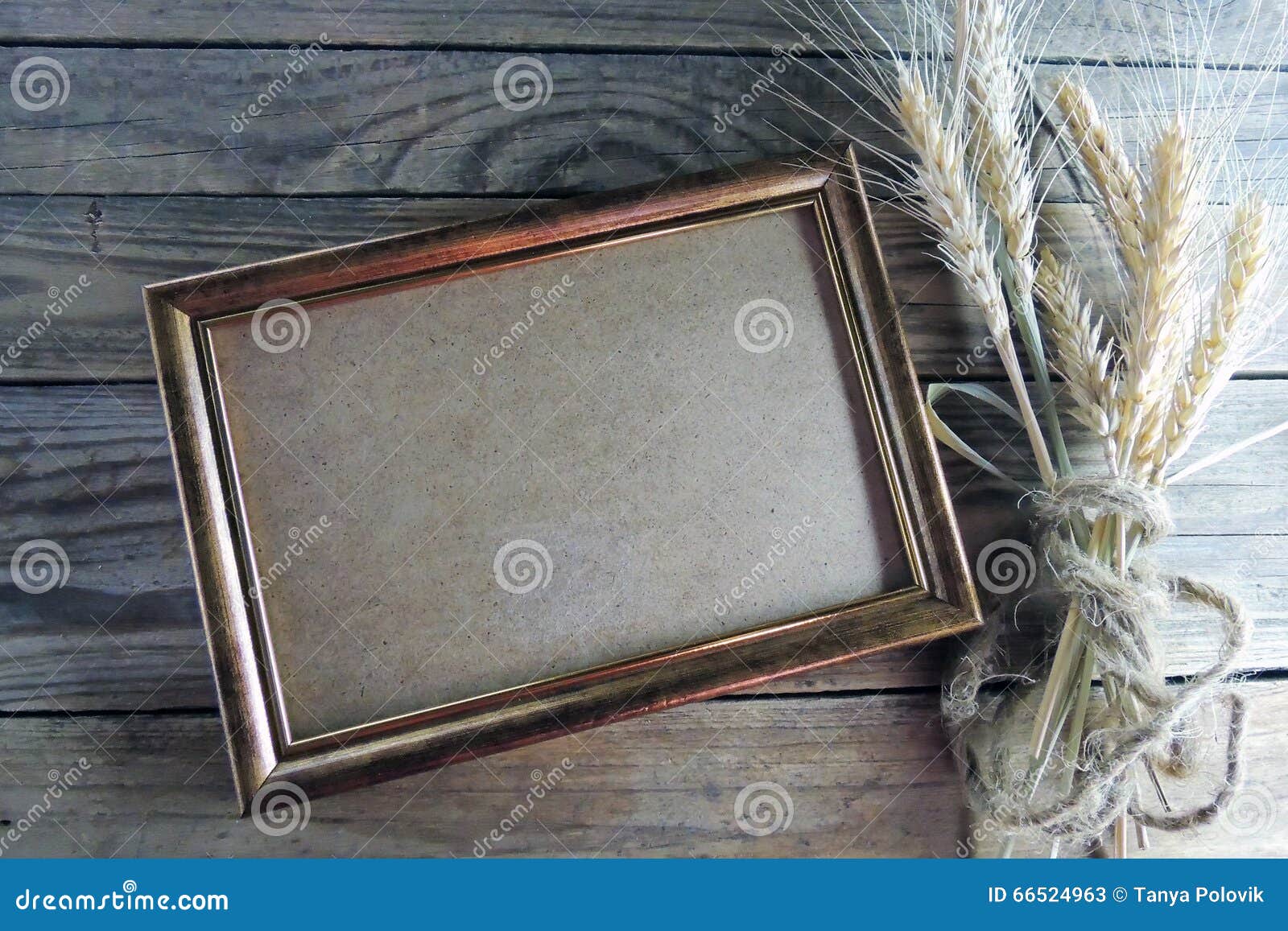 Photo frame and wheat stock image. Image of rural, flour - 66524963