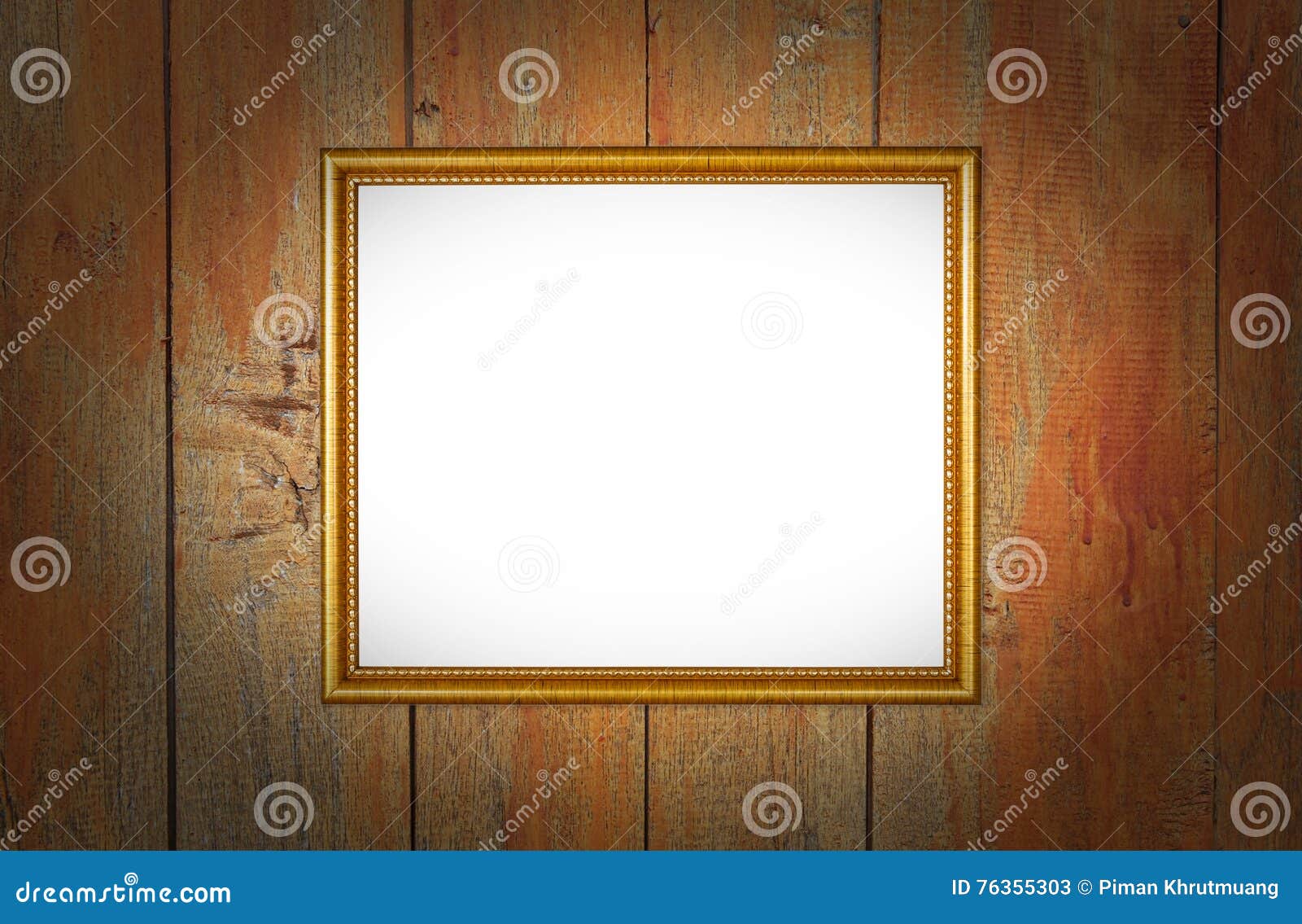 Photo Frame on Wood Texture Stock Image - Image of photoframe, wood ...