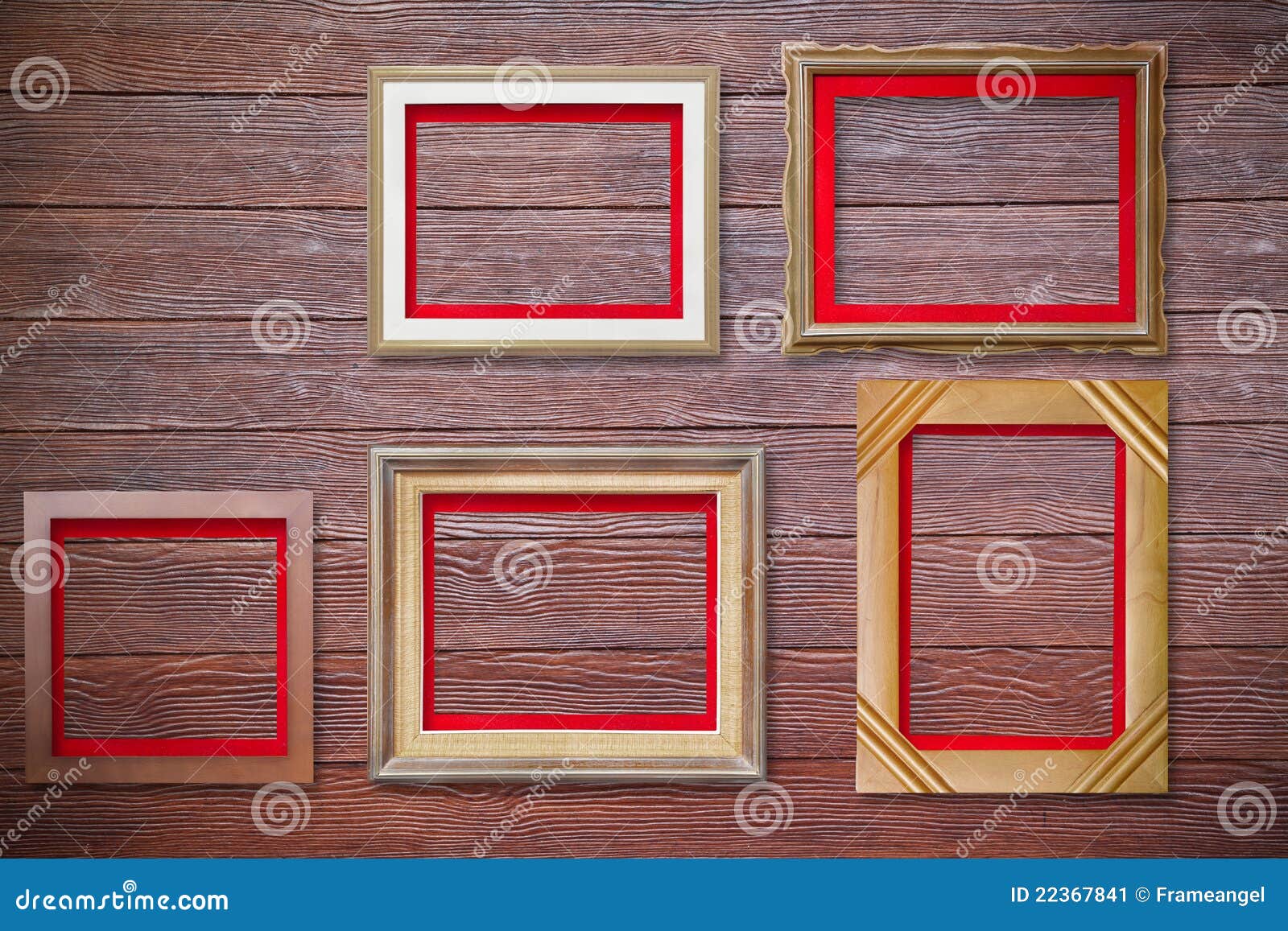 Photo frame on wood wall stock image. Image of decor - 22367841