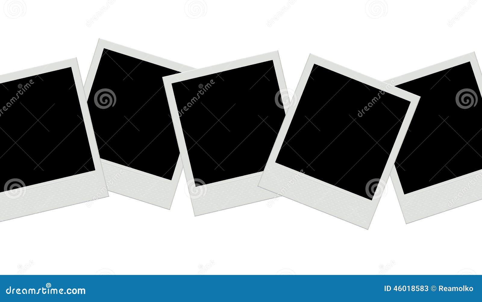 Photo Frames Background. Instant Film Stock Vector - Illustration of ...