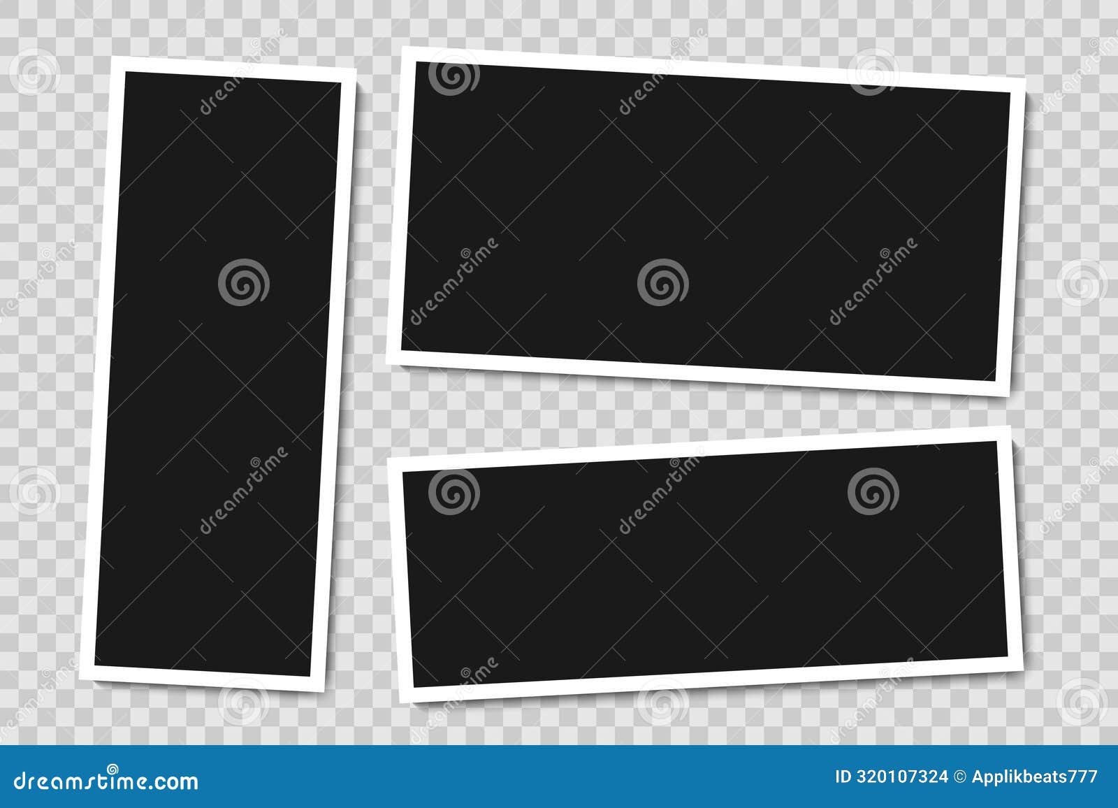 Photo Frames. Photo Frames, Isolated. Template Mockup Photo Frame ...