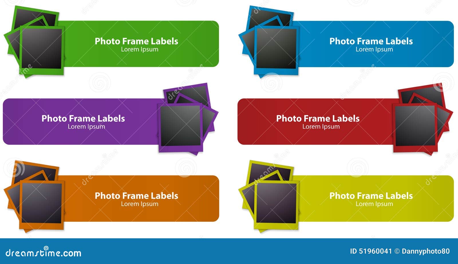 Photo frames stock vector. Illustration of element, design - 51960041