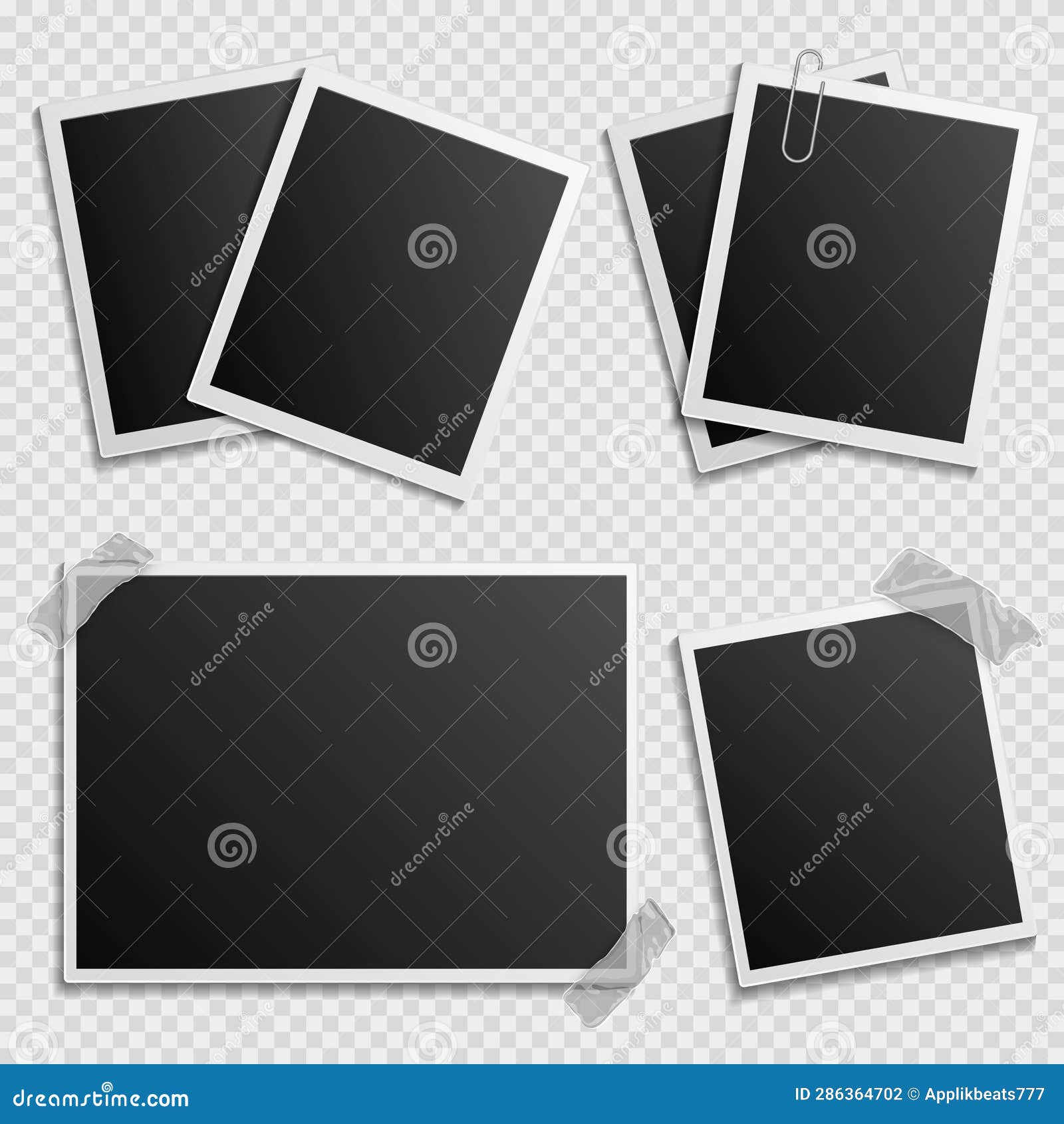 Photo Frames Vector Set - Digital Photo Frames Design Stock Vector ...