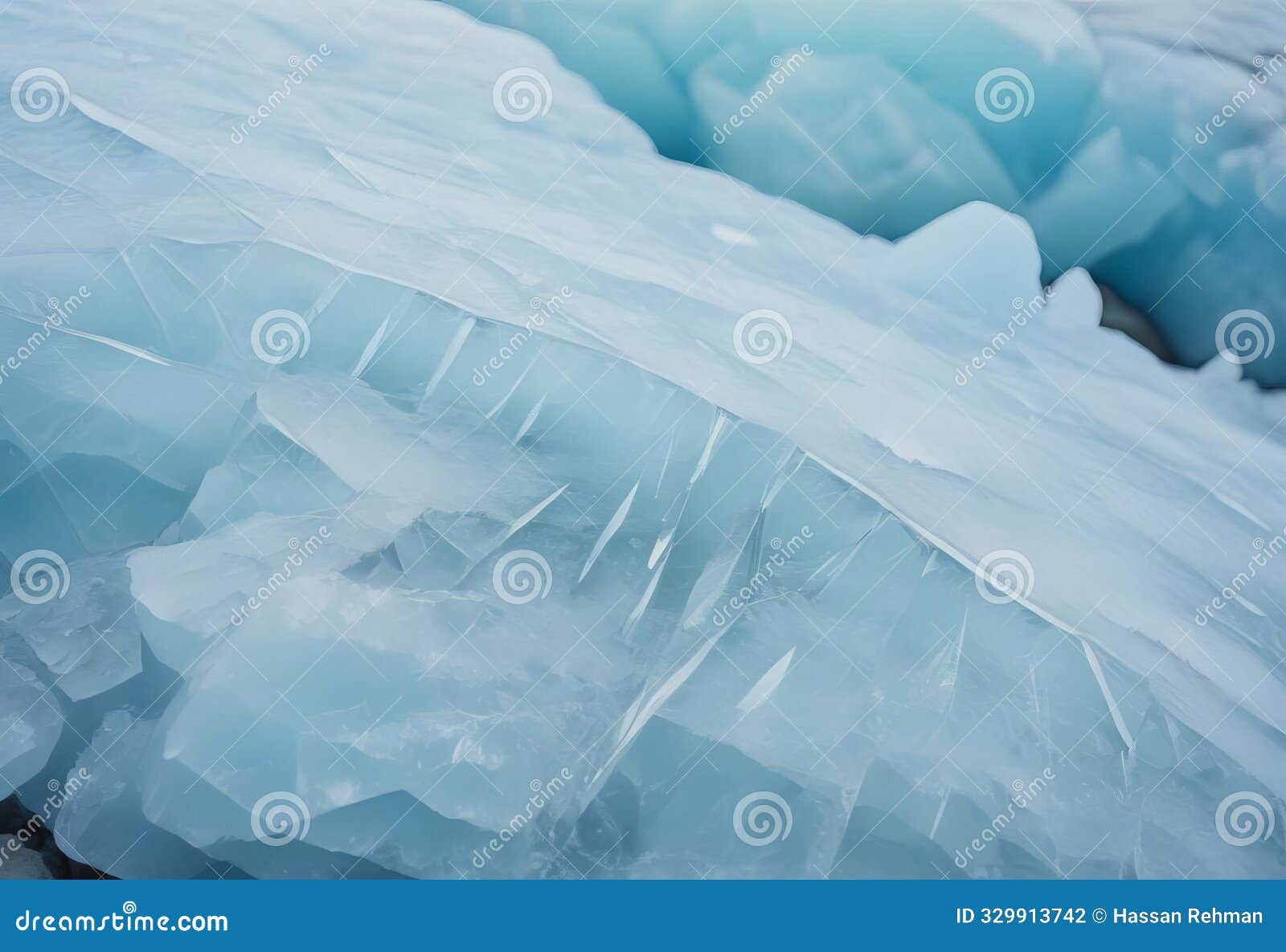 Photo of Frozen Ice on a Stone Background Stock Illustration ...