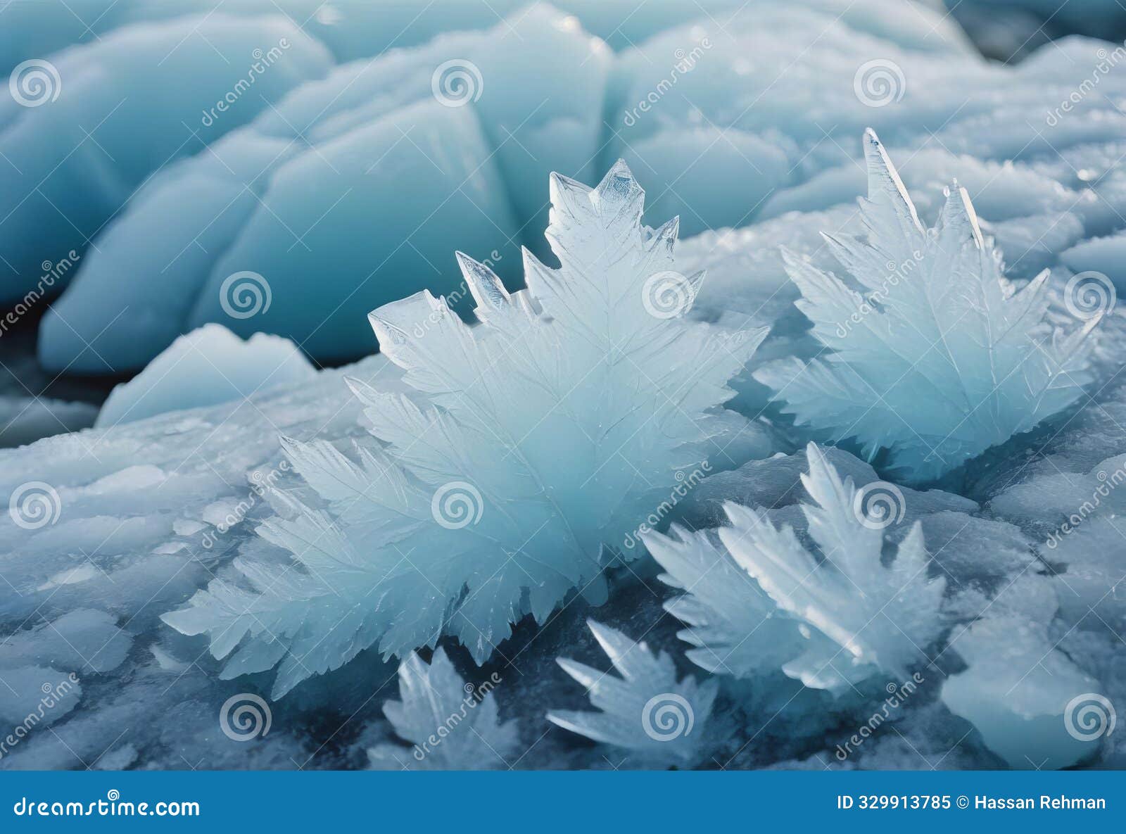Photo of Frozen Ice on a Stone Background Stock Illustration ...