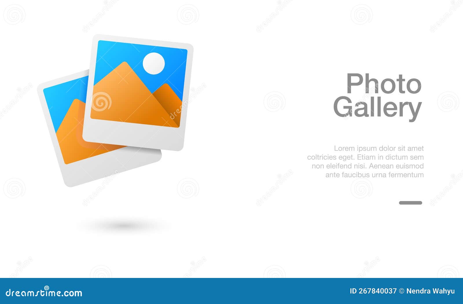 Photo Gallery App Icon Vector Element Stock Vector - Illustration of ...