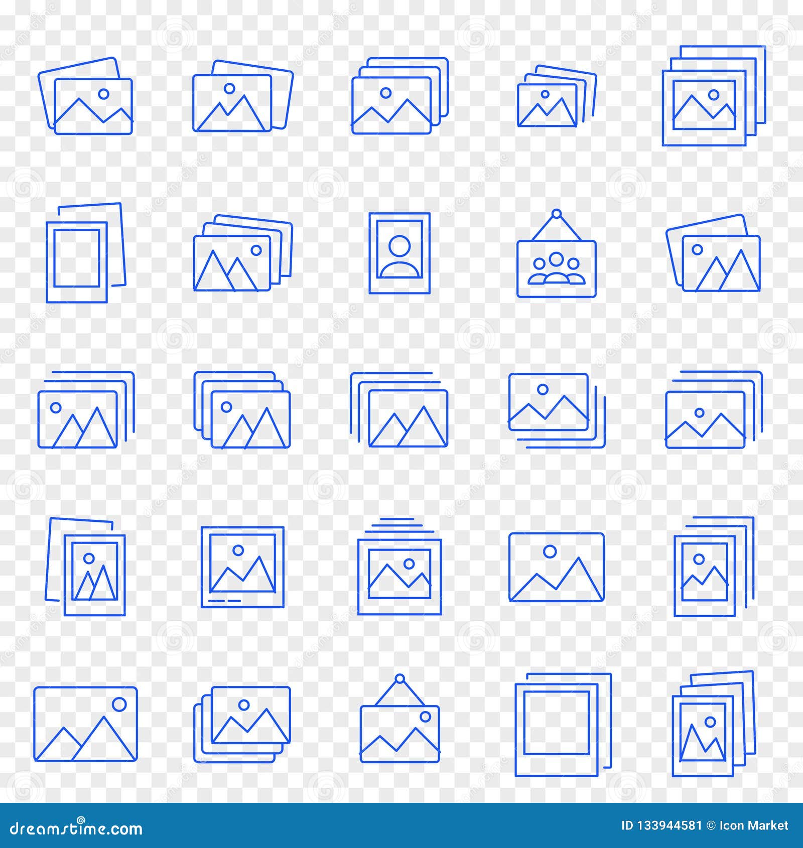 Photo Gallery Icon Set. 25 Vector Icons Pack Stock Vector ... Photo Gallery Icon Set. 25 Vector Icons Pack Stock Vector ...