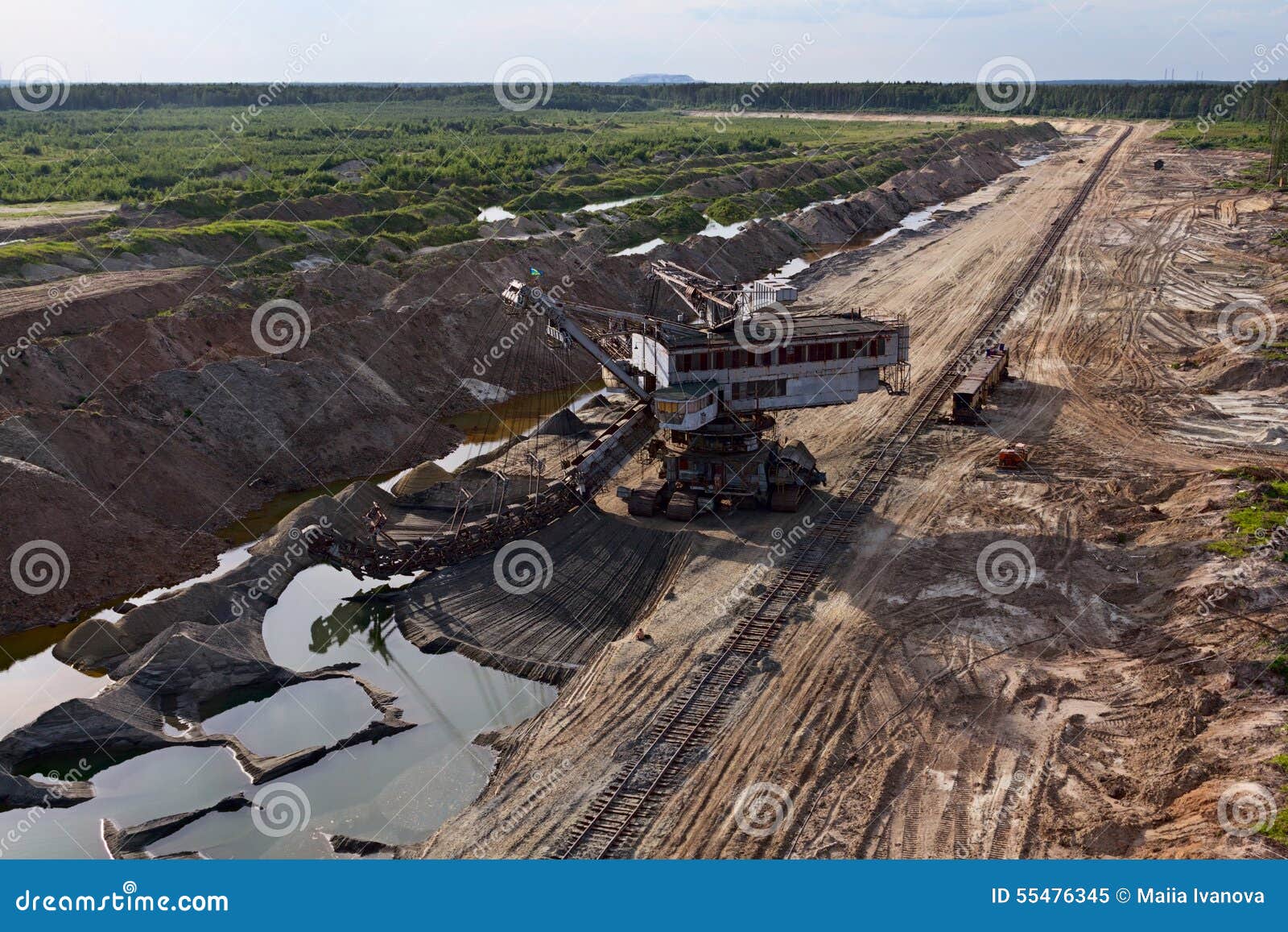 Photo of a Giant Quarry Excavator Stock Image - Image of extraction ...