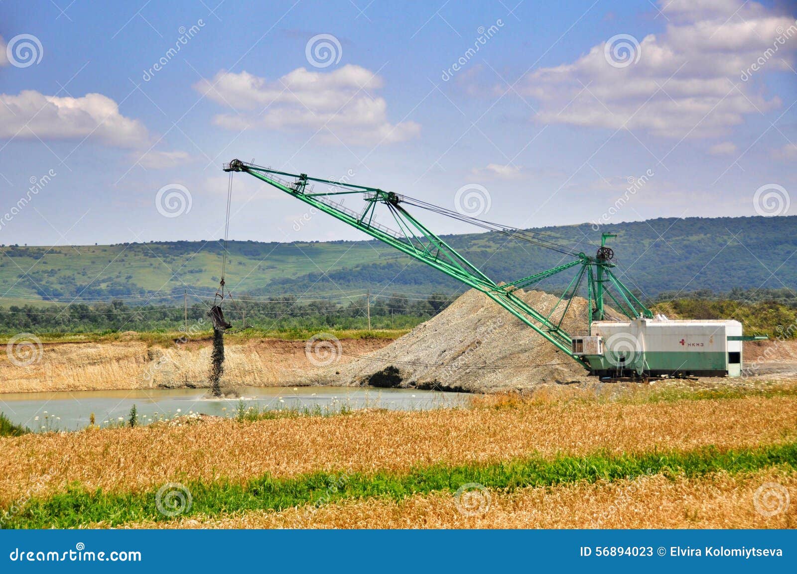 Photo of a Giant Quarry Excavator. Editorial Stock Photo - Image of ...