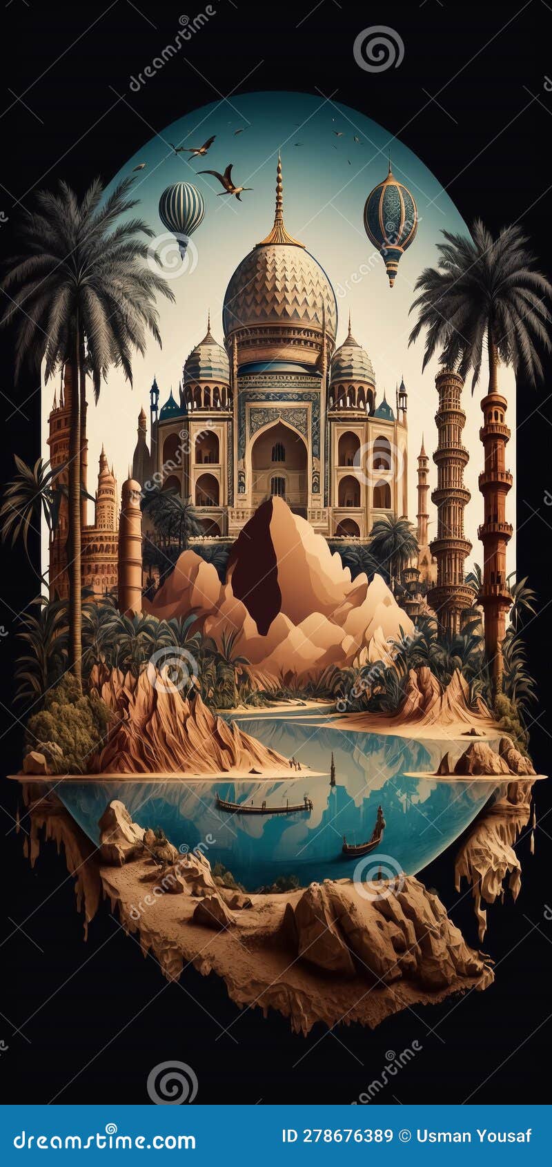 Ai Generated Grand Architectural Structure Featuring a Majestic Dome ...