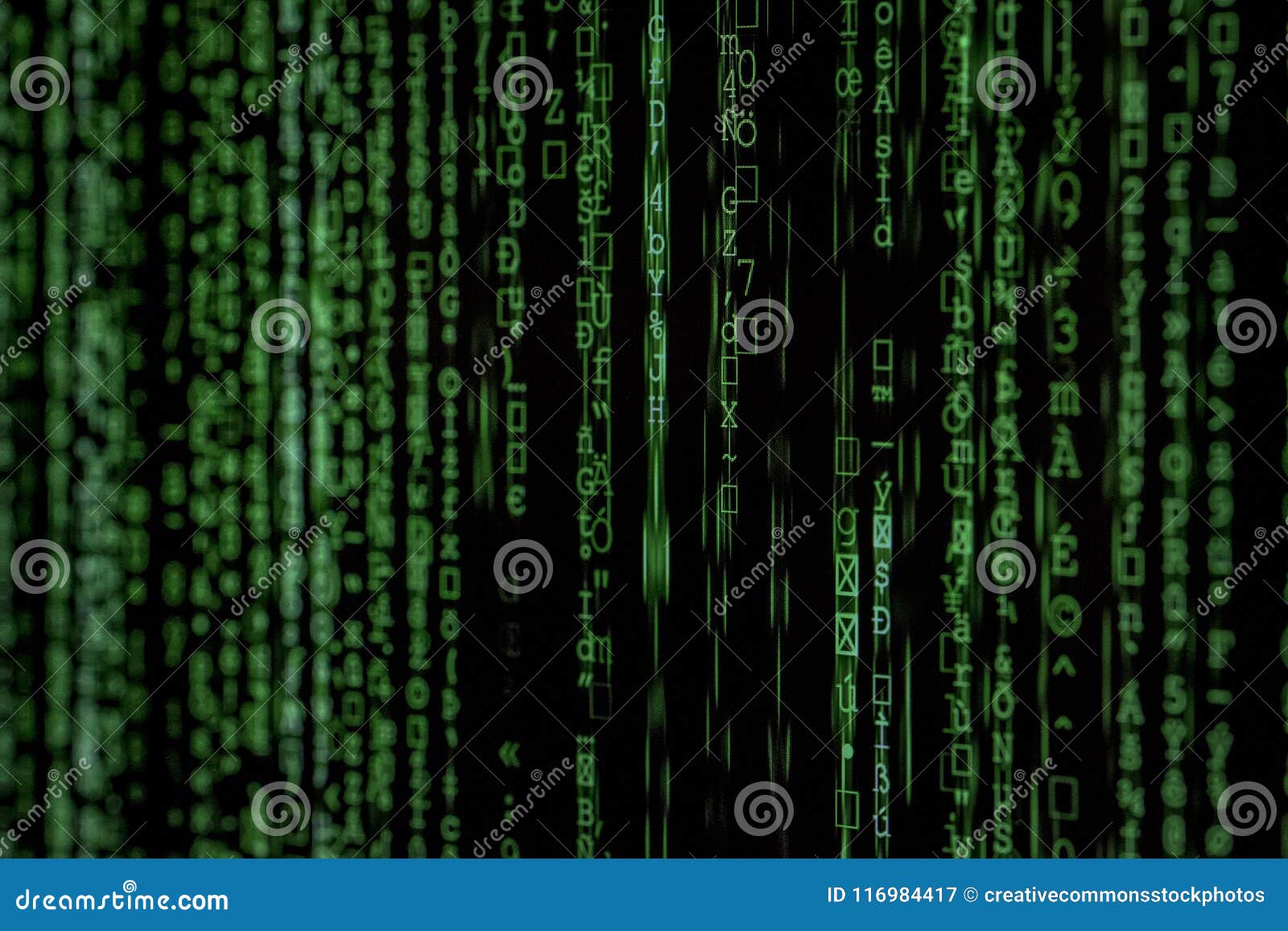 Photo Of Green Data Matrix Picture. Image: 116984417