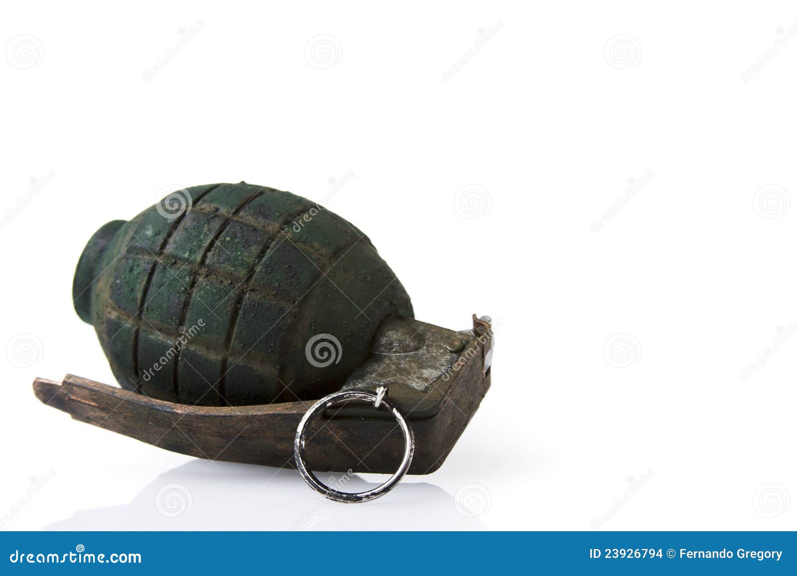 Photo of Green Grenade on White Stock Photo - Image of concepts ...