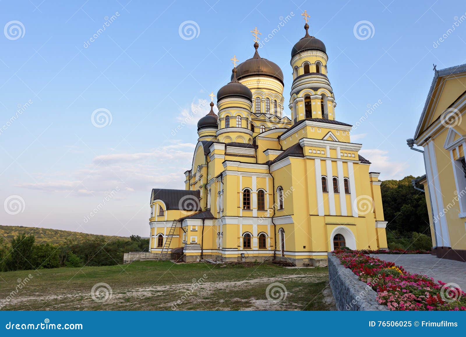 Photo of Hancu Monastery at Sunset in Moldova Stock Image - Image of ...