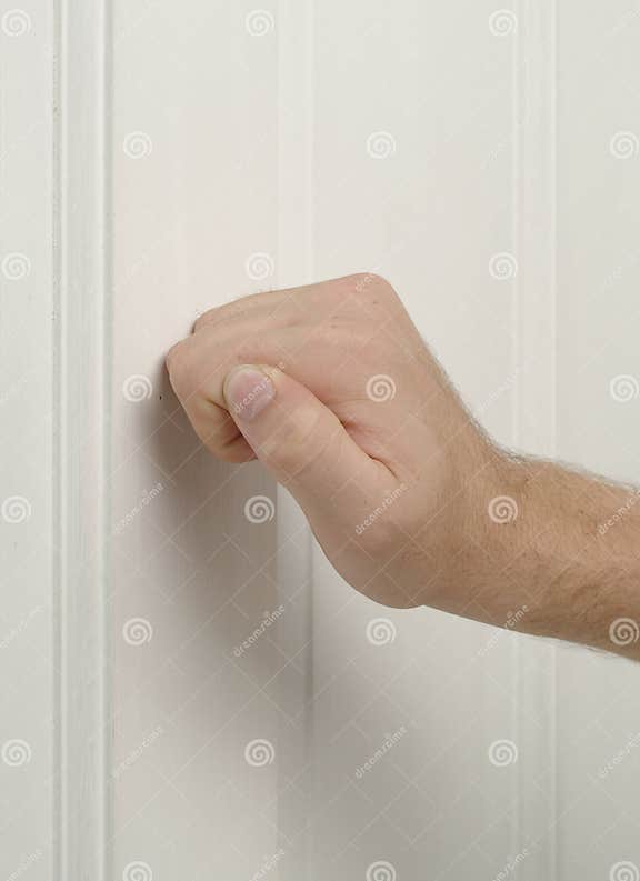 Photo of Hand Knocking stock photo. Image of inquire - 13661090