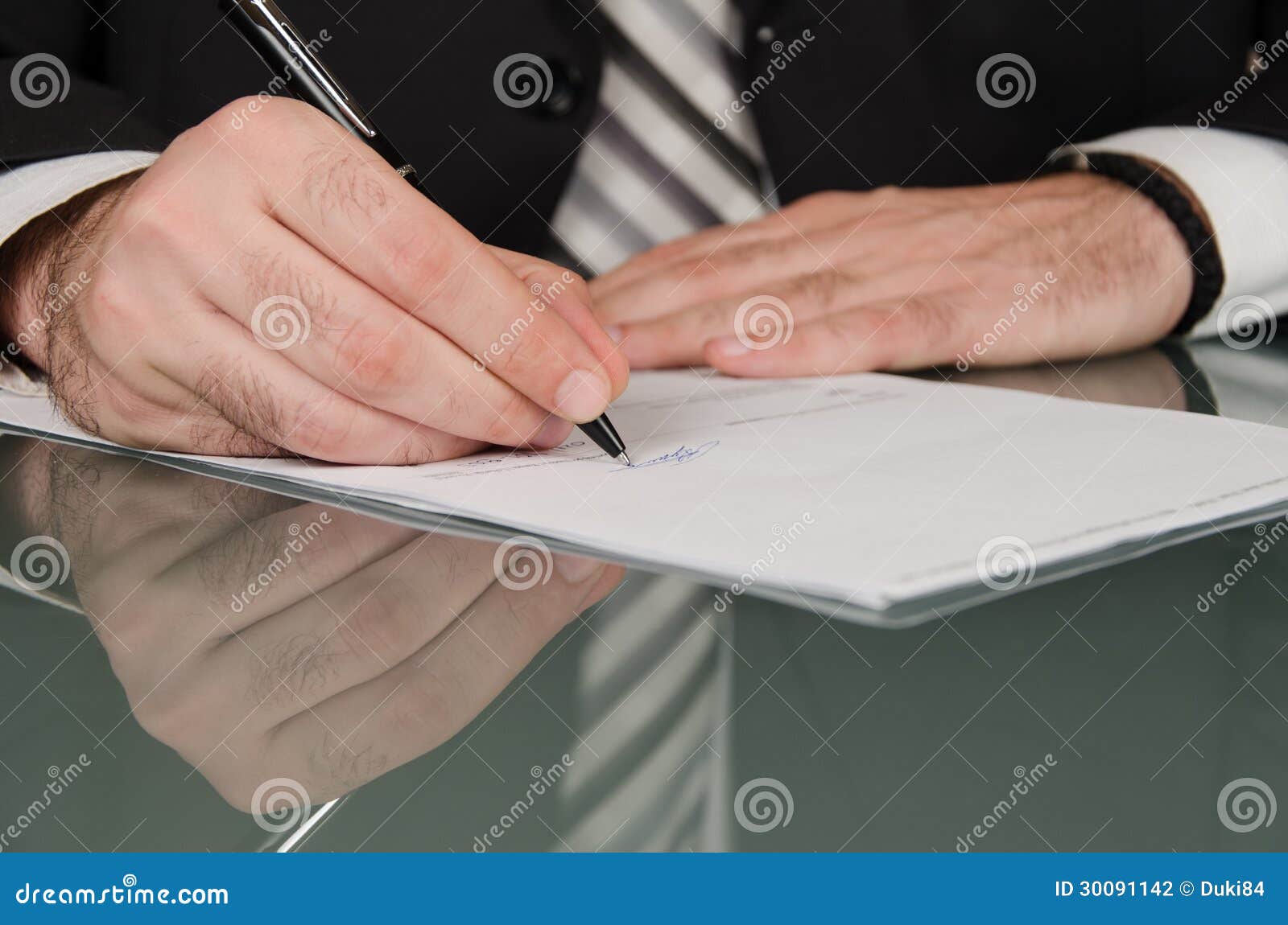 Signing a contract stock photo. Image of system, handwriting - 30091142