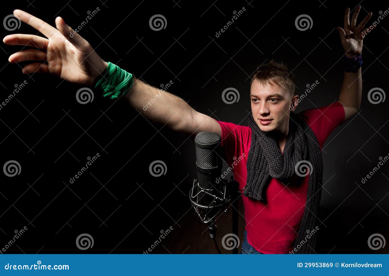 Pop singer stock image. Image of chrome, mike, culture - 29953869