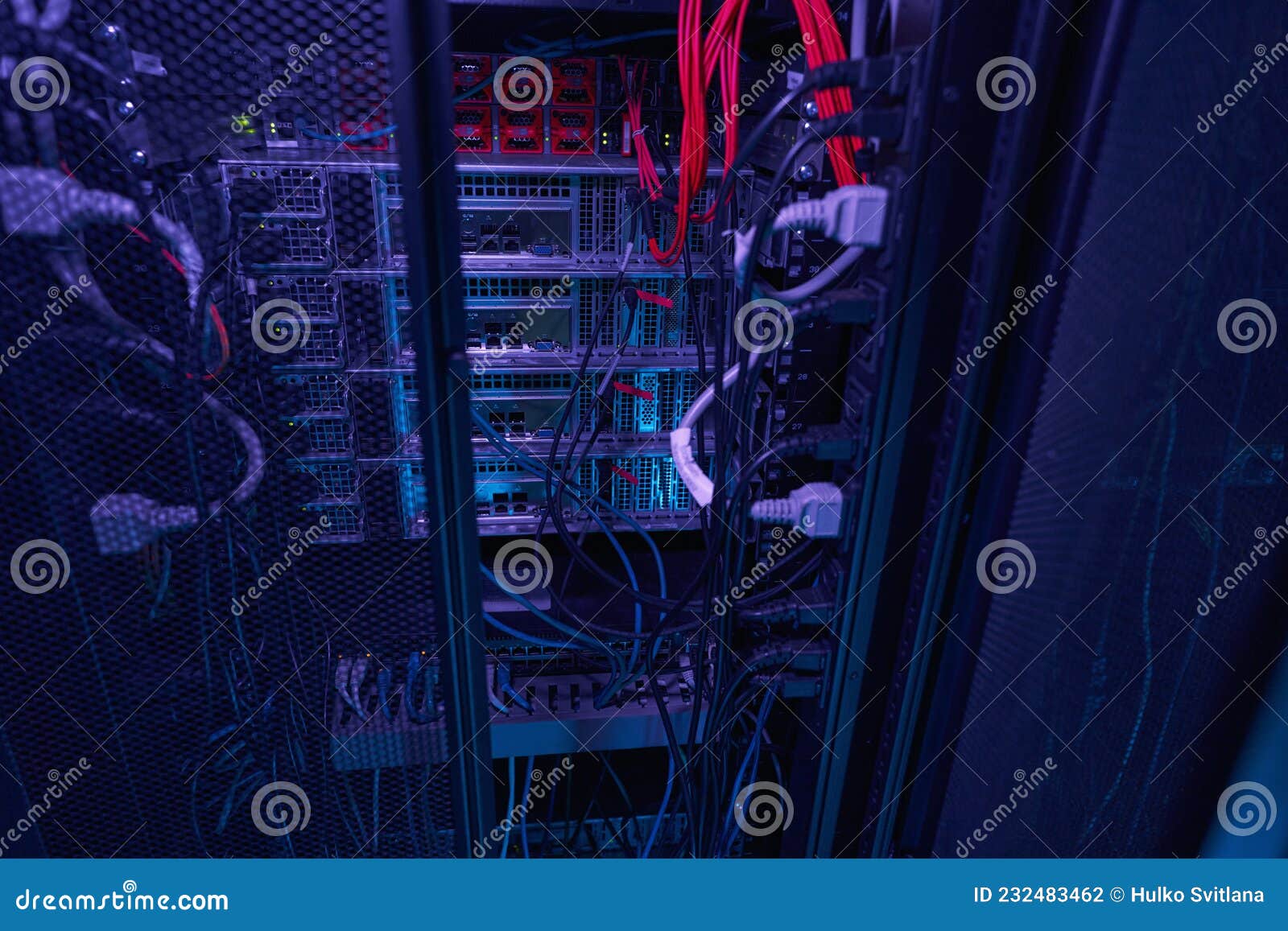 Photo of Hardware in Internet Data Center Room Stock Photo - Image of ...