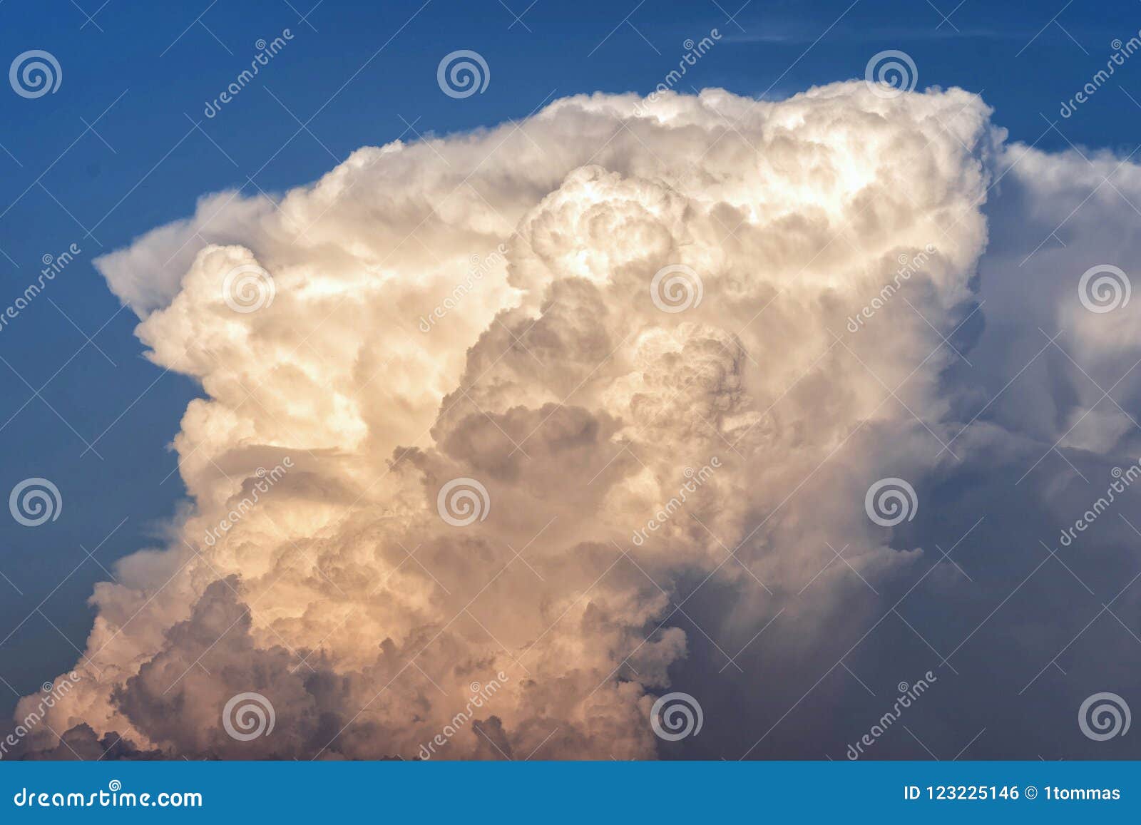 Heavy Cloud on Blue Sky Background. Stock Photo - Image of cloud, scene ...