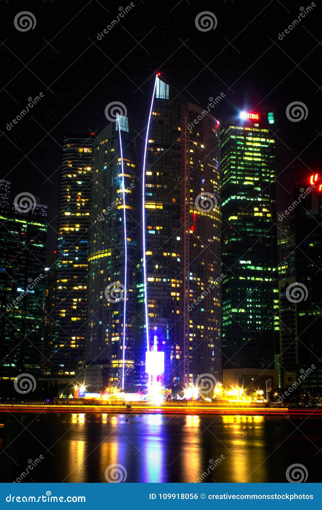 Photo Of High-rise Buildings During Night Time Picture. Image: 109918056
