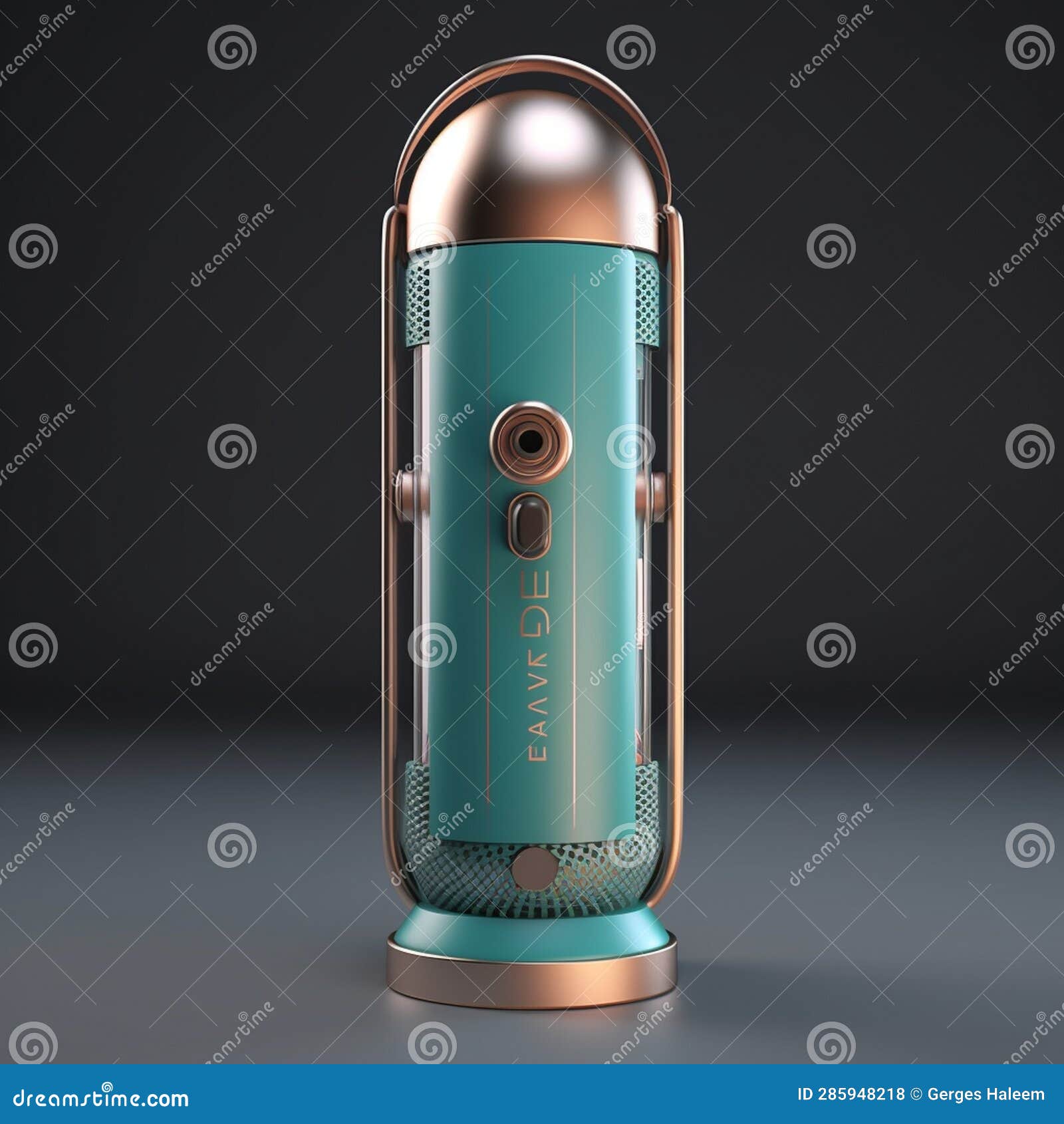 Photo Highttech Plasma Quantum Computer Tube with Glowing Energy Inside ...