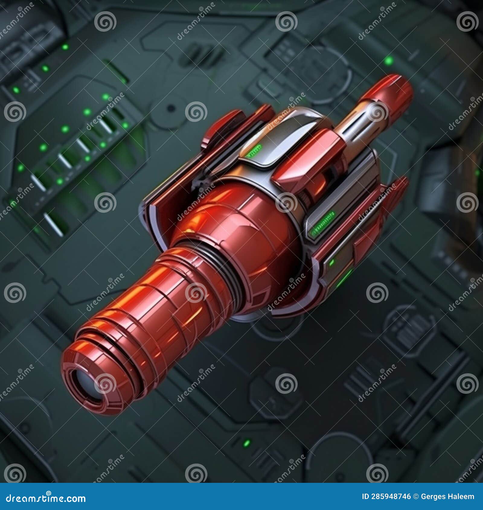 Photo Highttech Plasma Quantum Computer Tube with Glowing Energy Inside ...