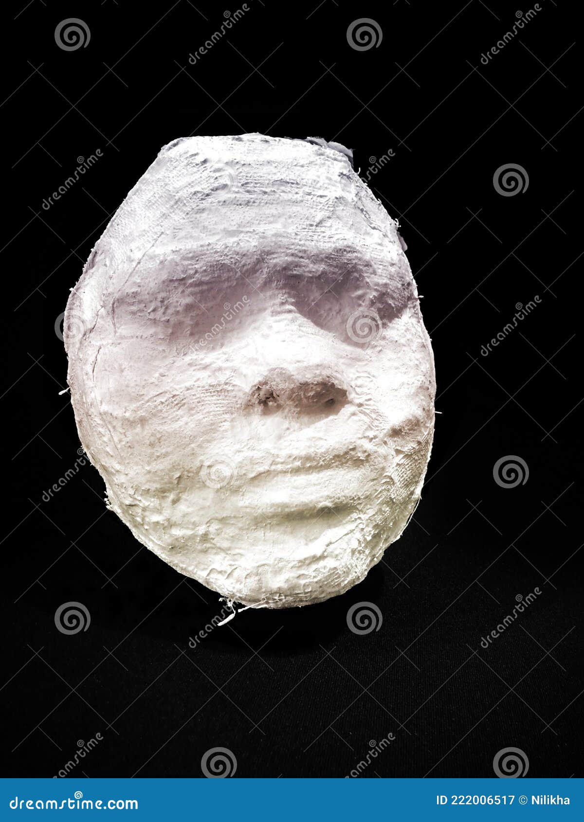 Molded face stock image. Image of plaster, photograph - 222006517
