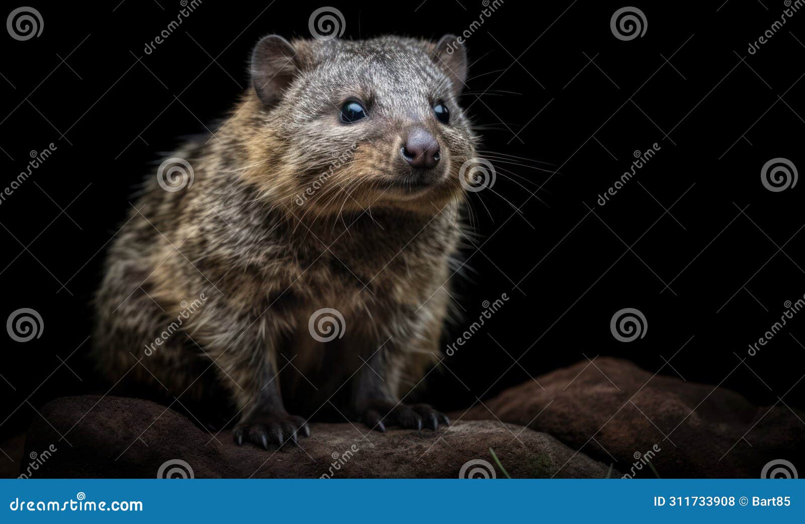 Photo Of Hyrax Perfectly Poised On A Rocky Outcropping Surveying Its ...