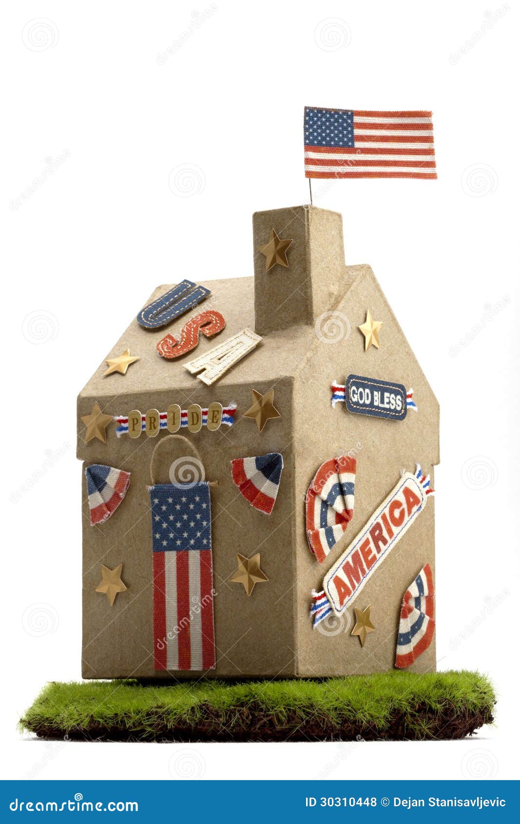 Iconic American Dream Home stock photo. Image of detached - 30310448