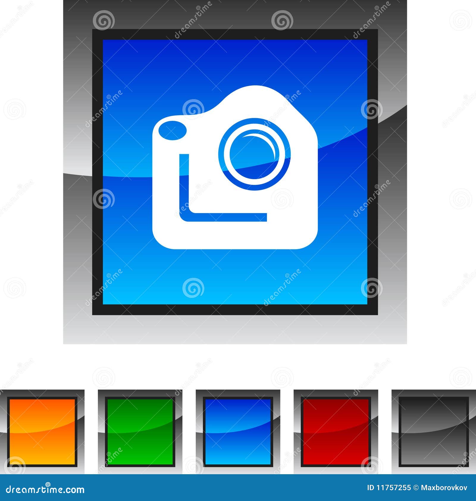 Photo icons. stock vector. Illustration of black, icon - 11757255