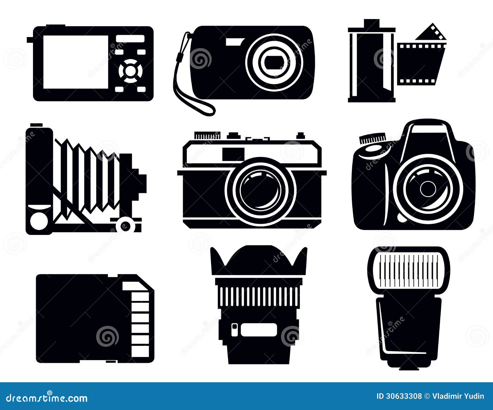 Photo icons stock vector. Illustration of megapixels - 30633308