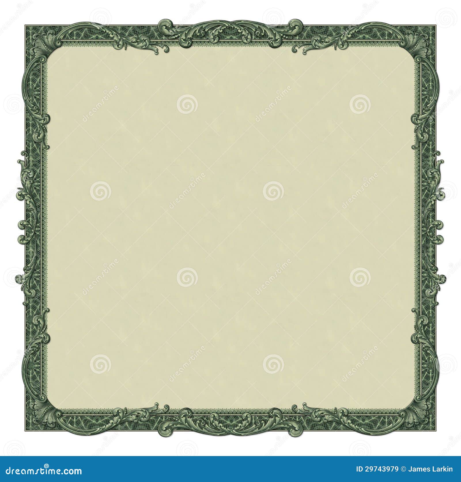Money Border stock image. Image of ornate, text, dollar - 29743979