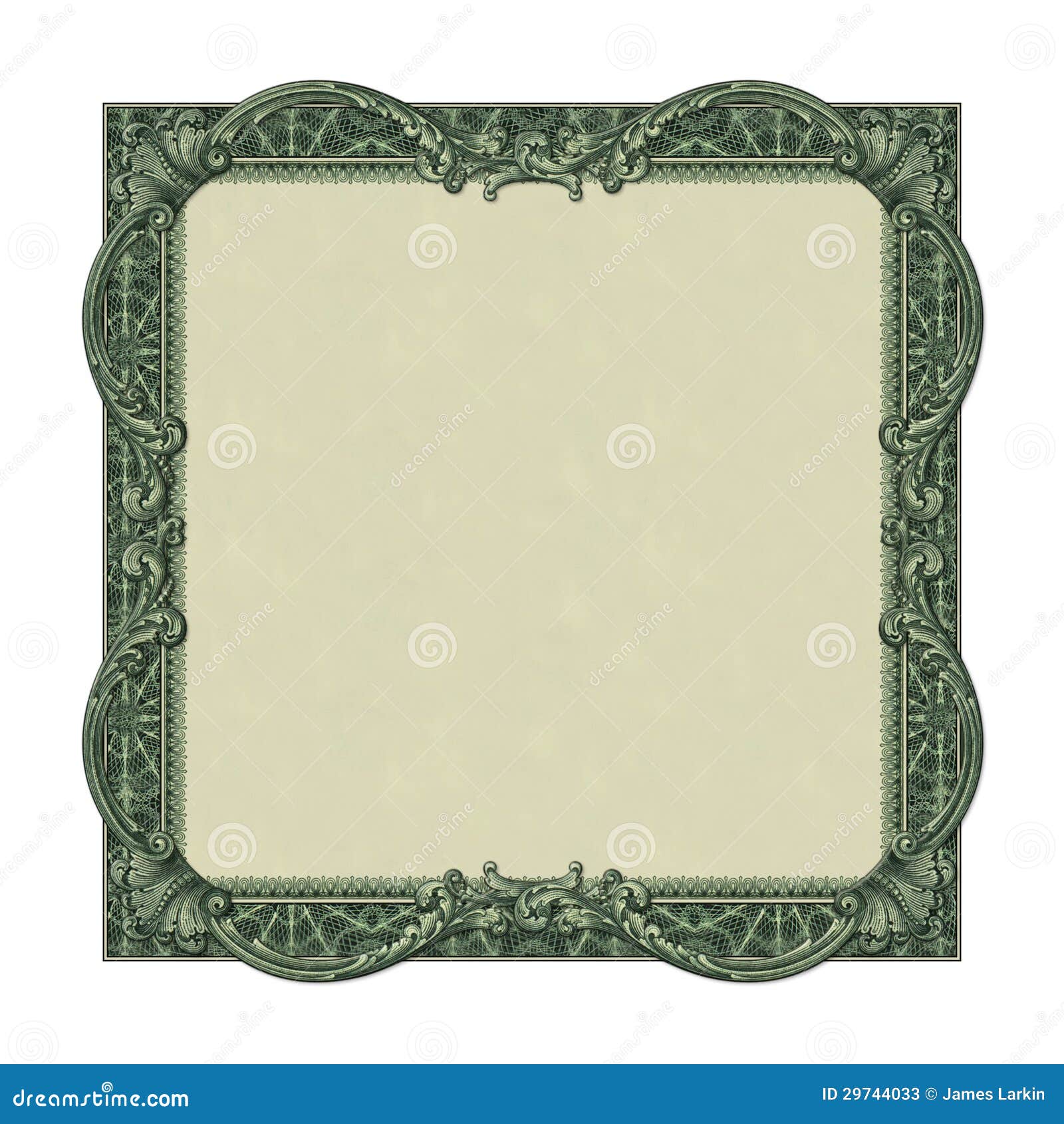 Money Border stock image. Image of border, pattern, ornate - 29744033