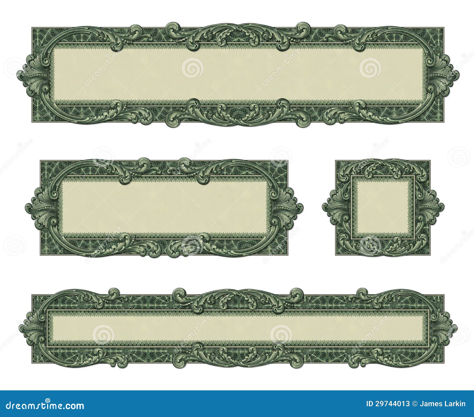 Money Borders stock image. Image of retro, ornate, decorative - 29744013