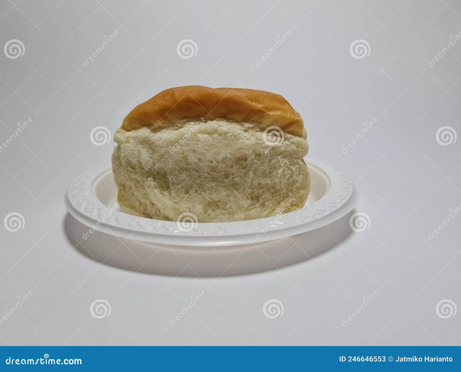 Chocolate Flavored Bread that Can Be Torn by Hand in a White Container ...