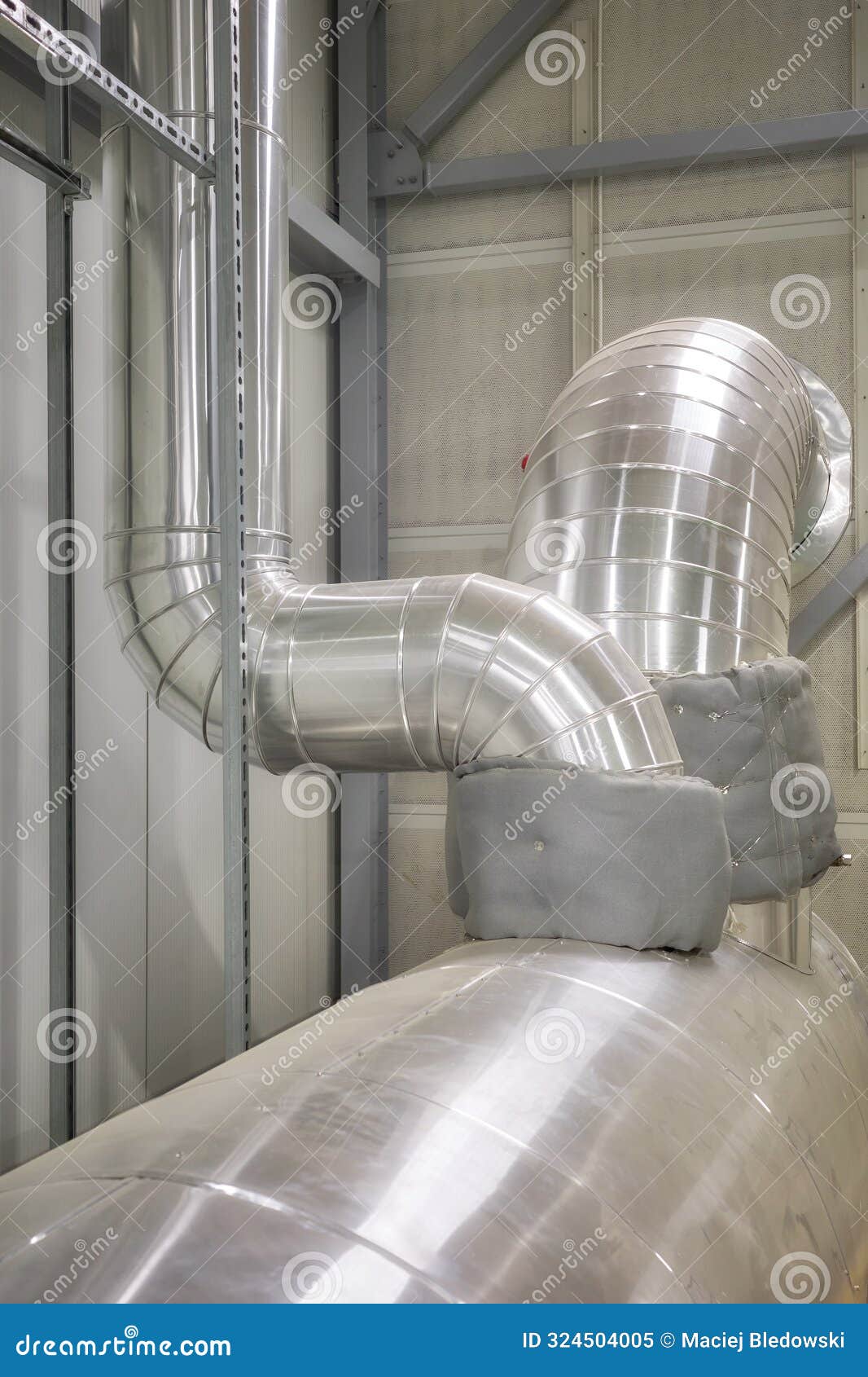 Photo of Indoor Exhaust Ventilation Pipe System Stock Image - Image of ...