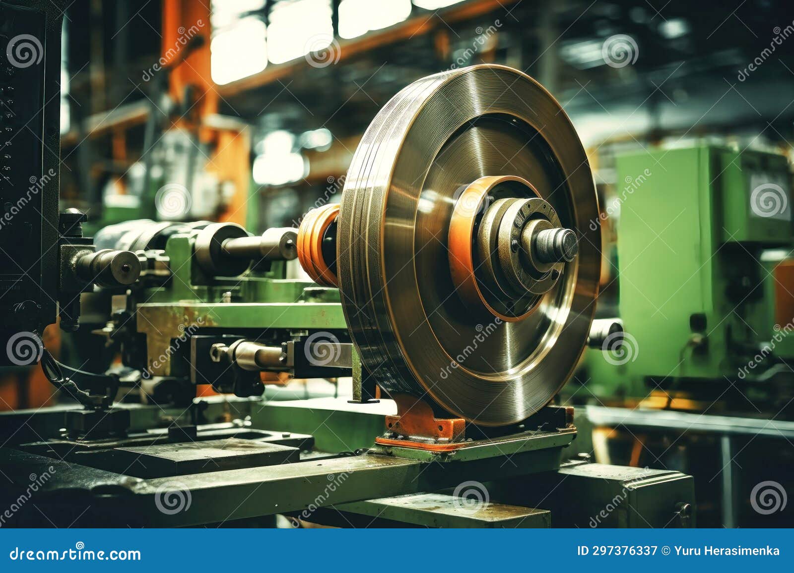 Photo of an Industrial Machine Shaping Metal with Precision. Modern ...