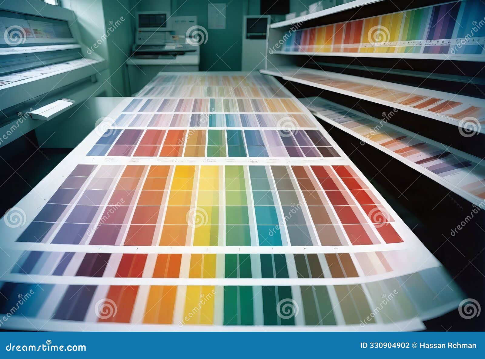 Photo of the Inside of Printing Sublimation Room Color Palette Guide ...