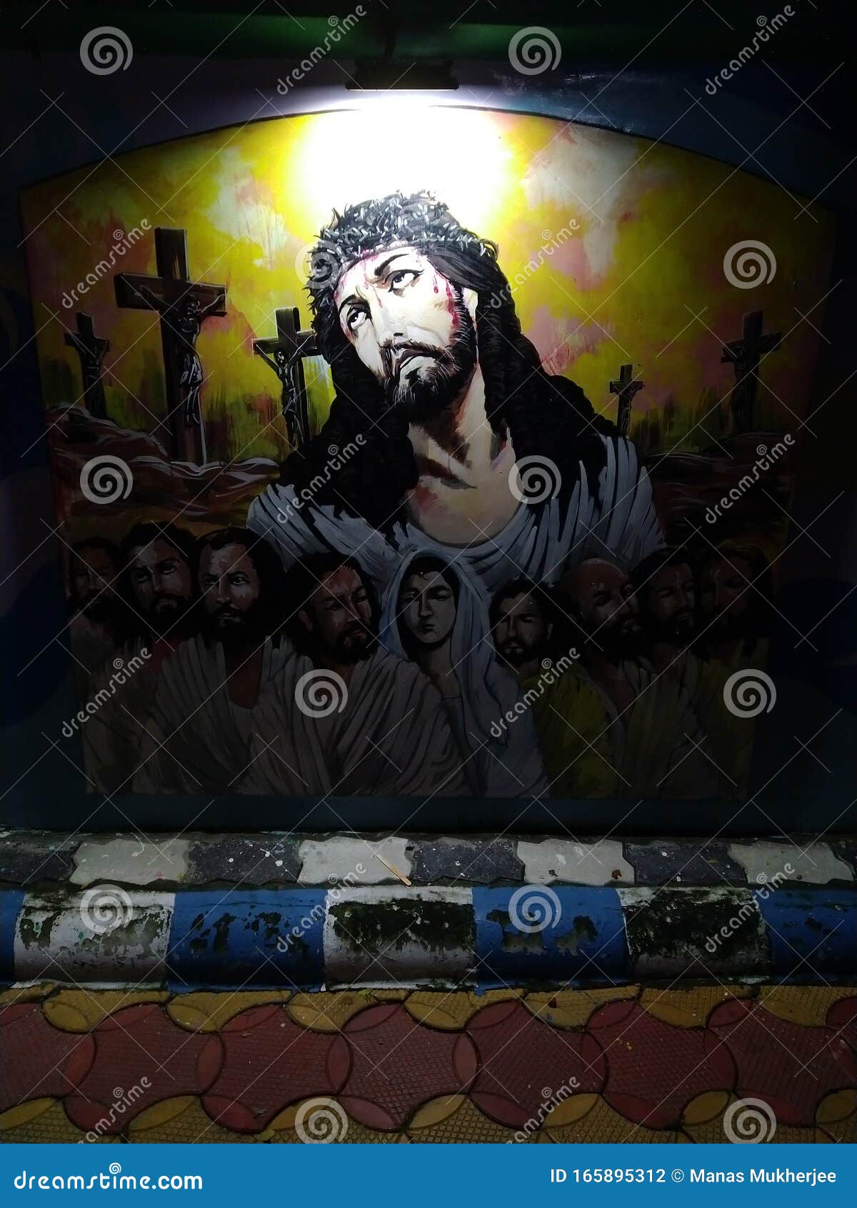 Photo of Jesus Christ in Street Graphity. Editorial Photography - Image ...