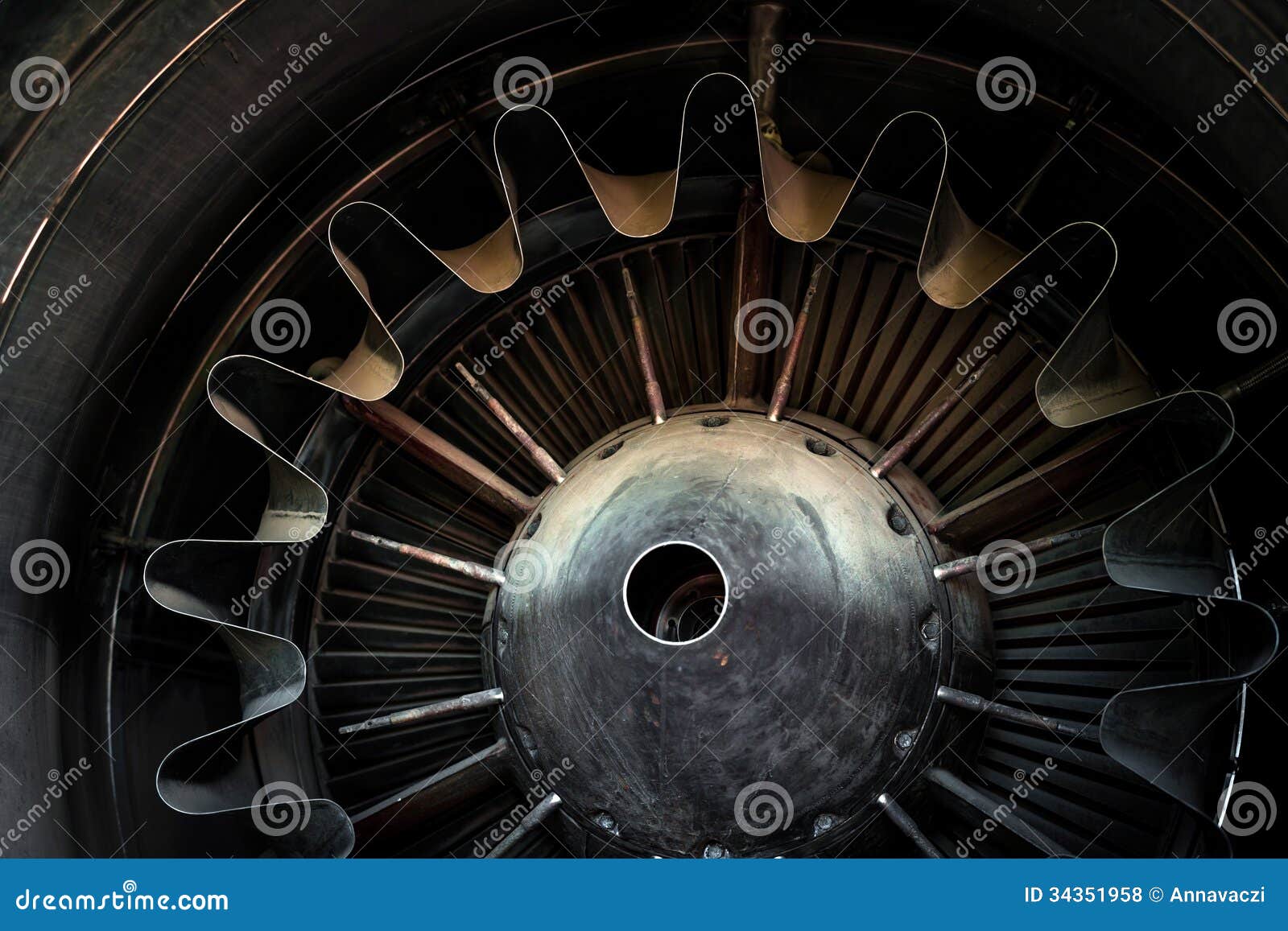 Photo of a jet engine stock photo. Image of black, industry - 34351958