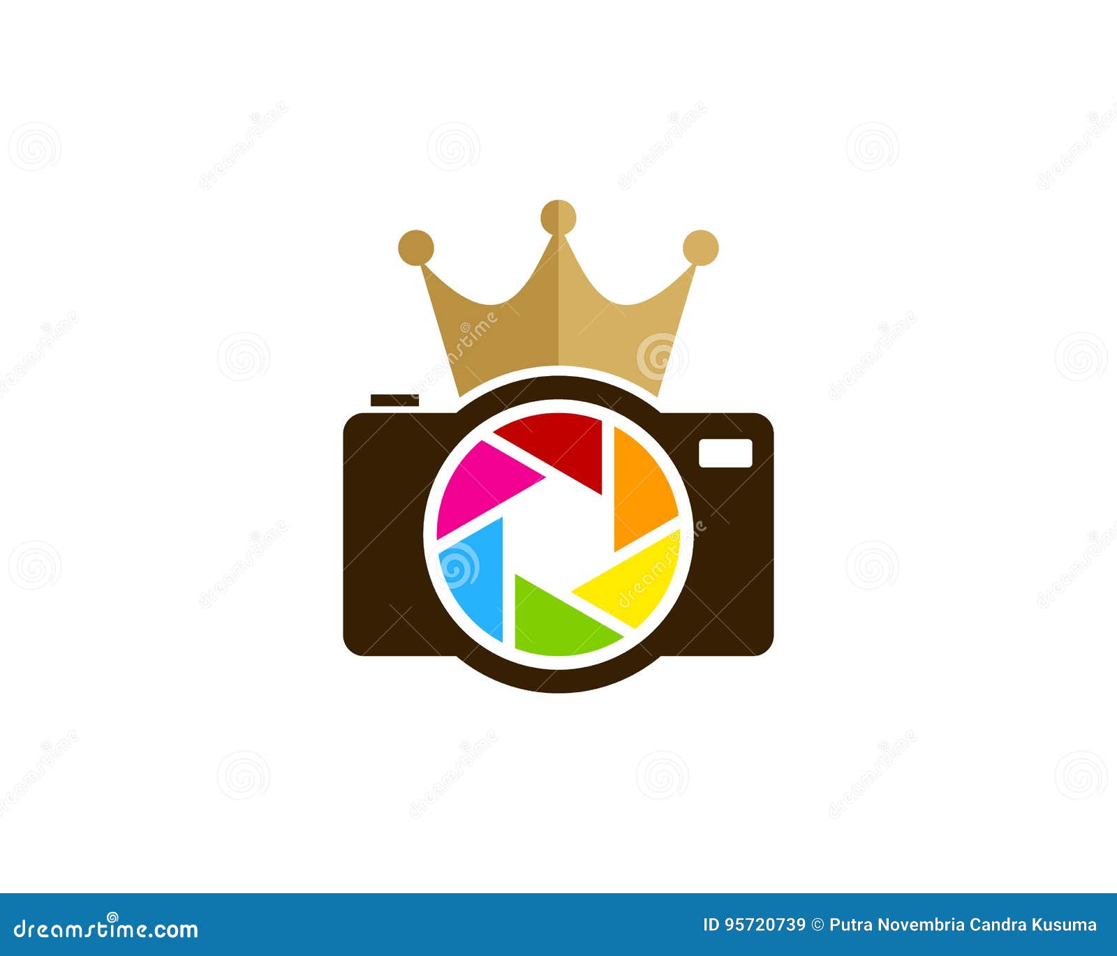 Photo King Icon Logo Design Element Stock Vector - Illustration of ...