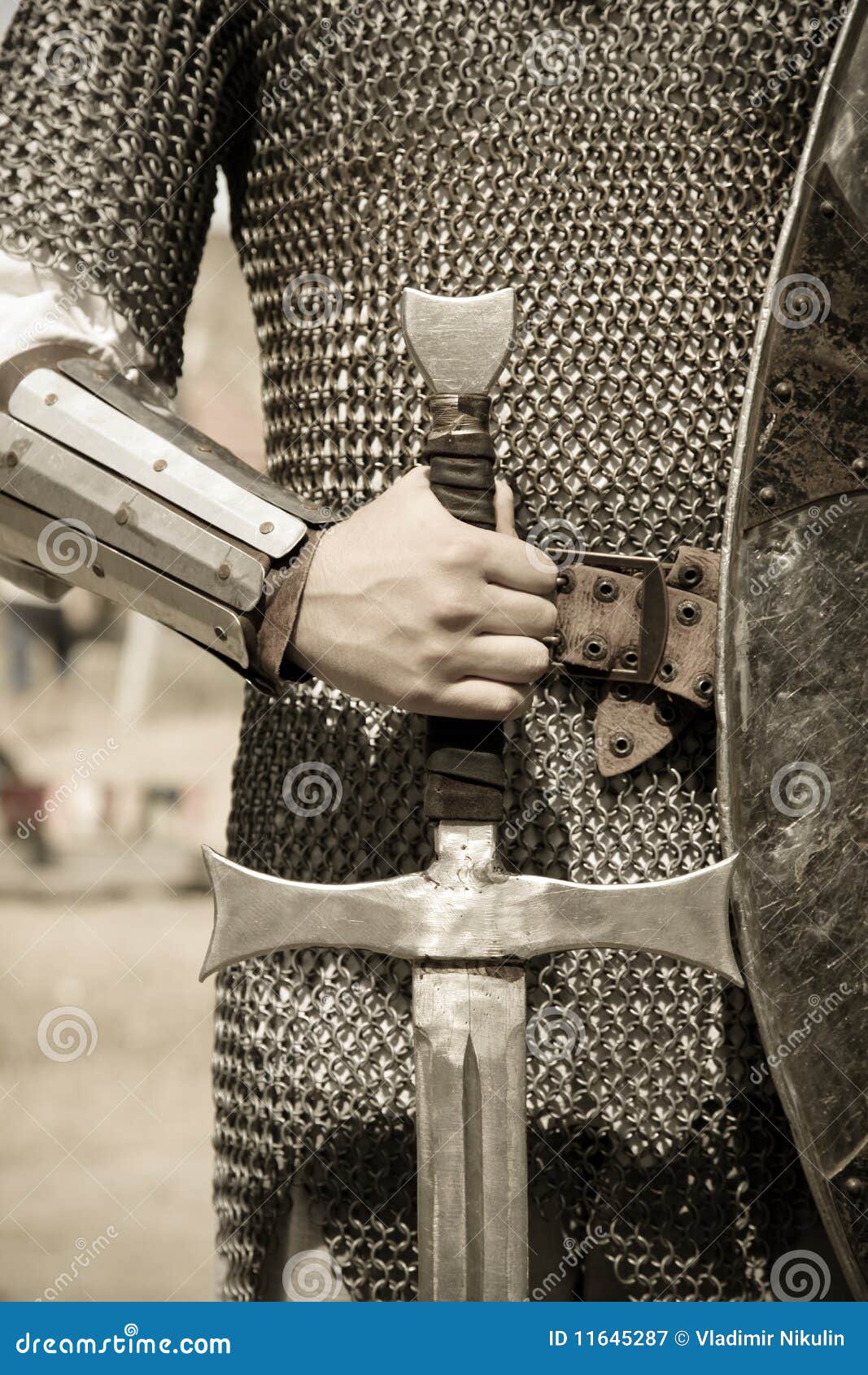 Photo of Knight in Vintage Style Stock Image - Image of battle ...
