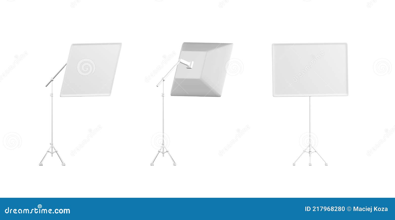 Photo Lamp with a Softbox Mockup - Set for Studio Photography - on a ...