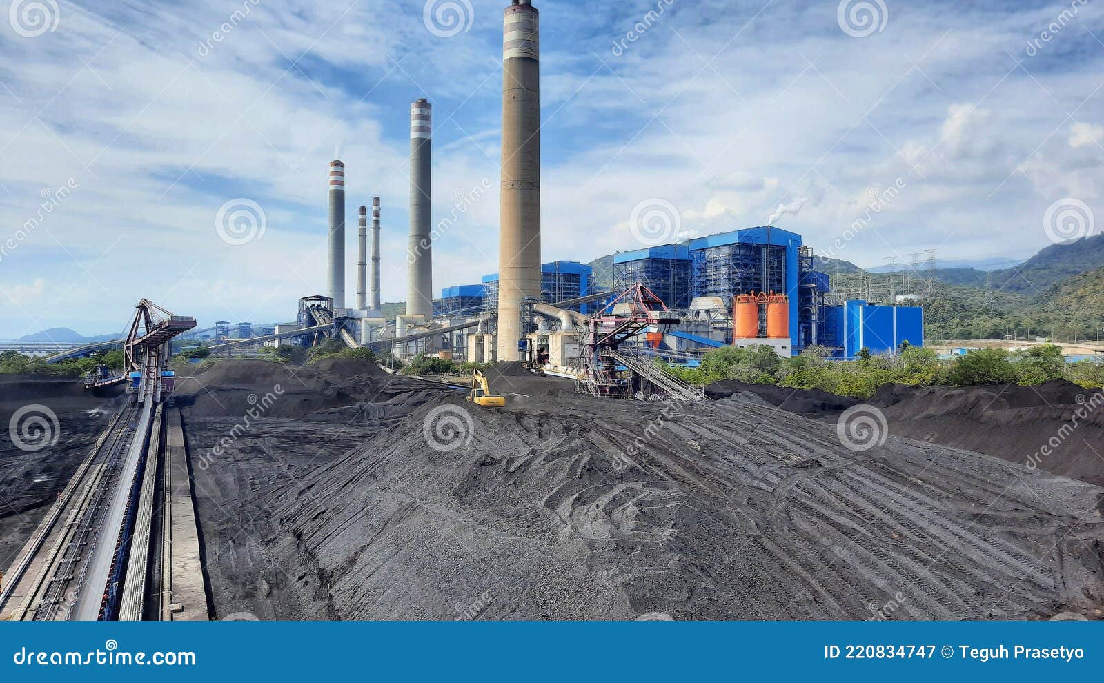 Coal Yard Storage Royalty-Free Stock Image | CartoonDealer.com #74346232