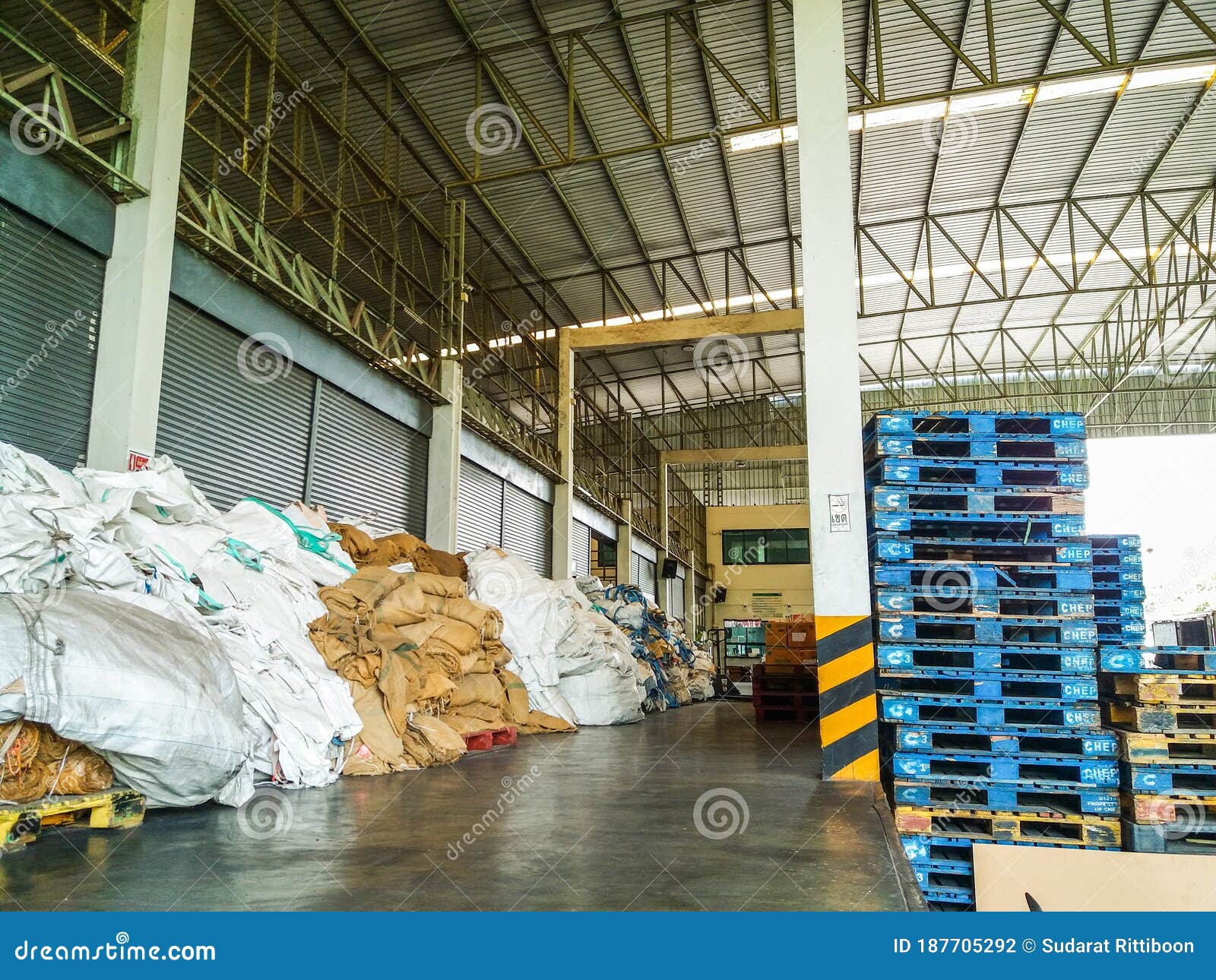 This is a Photo from a Large Transport Warehouse. Editorial Photography ...