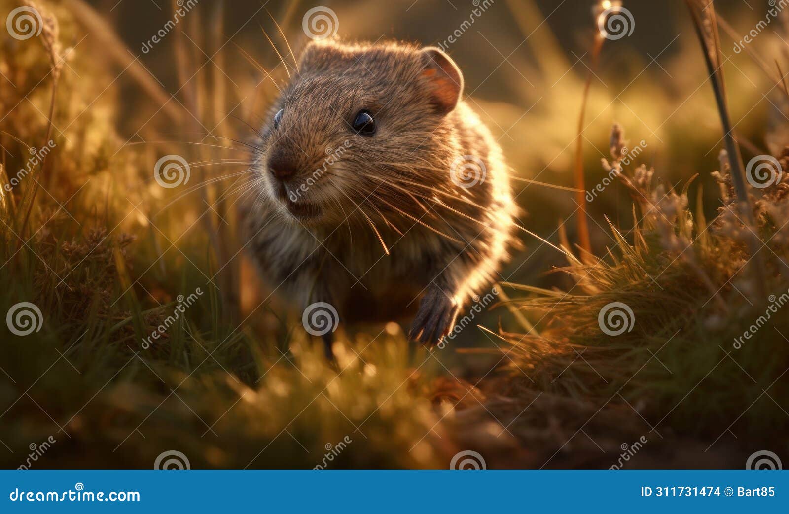 Photo Of Lemming Isolated On White Background. Generative AI Stock ...