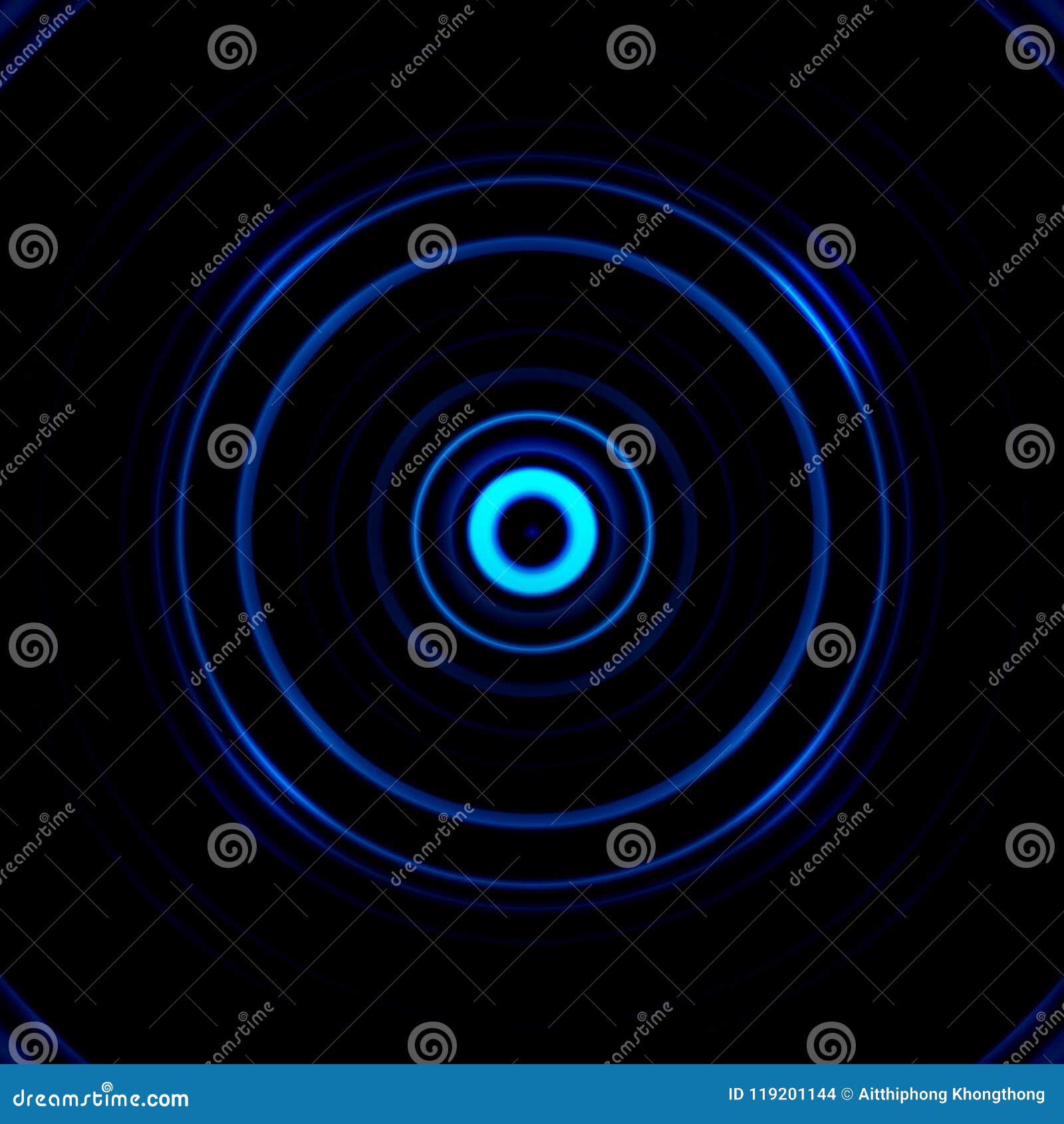 Photo Lens with Blue Eye Effect, Abstract Background Stock Illustration ...