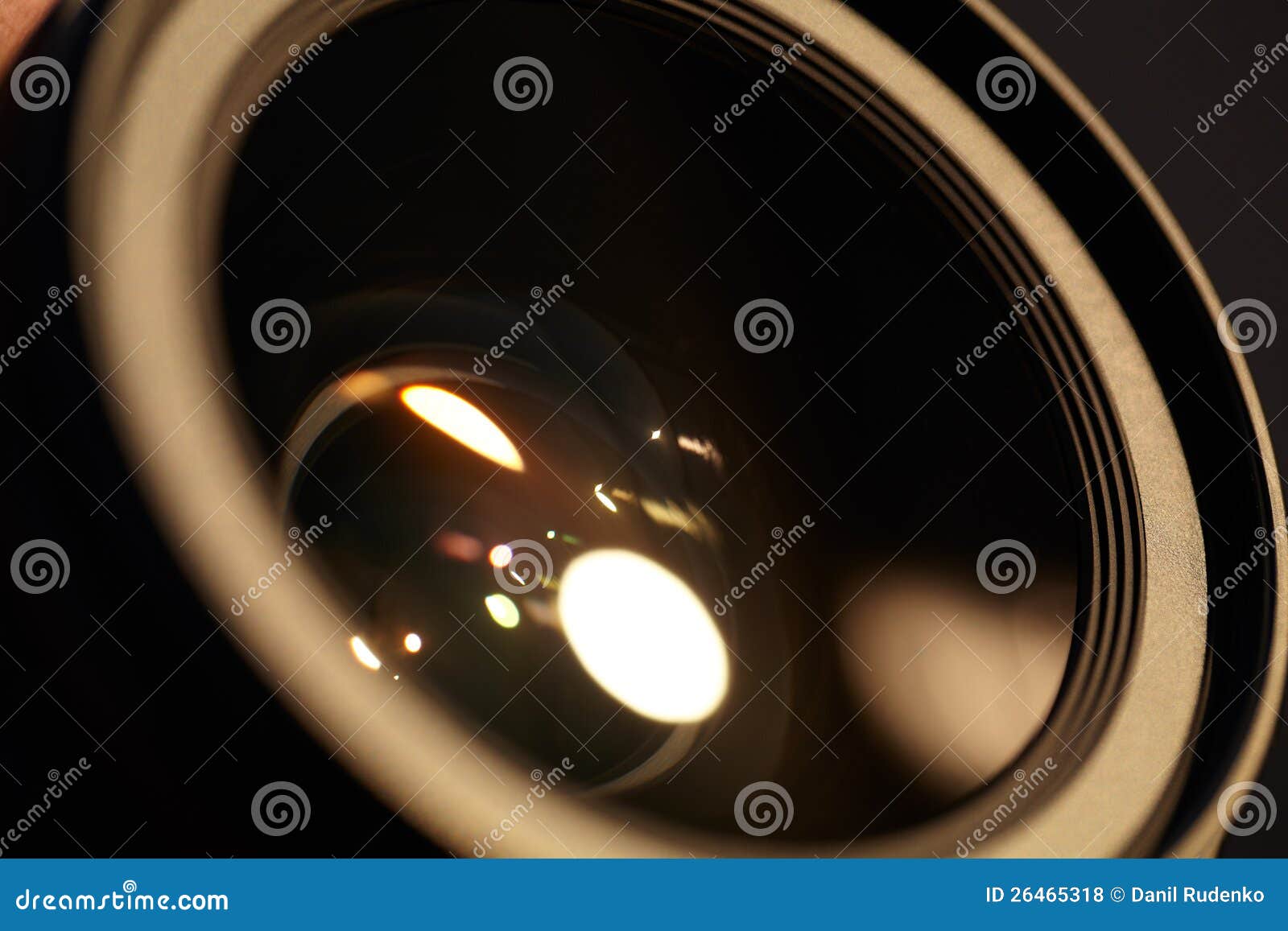 Photo Lense with Sun Reflections. Stock Photo - Image of glass ...