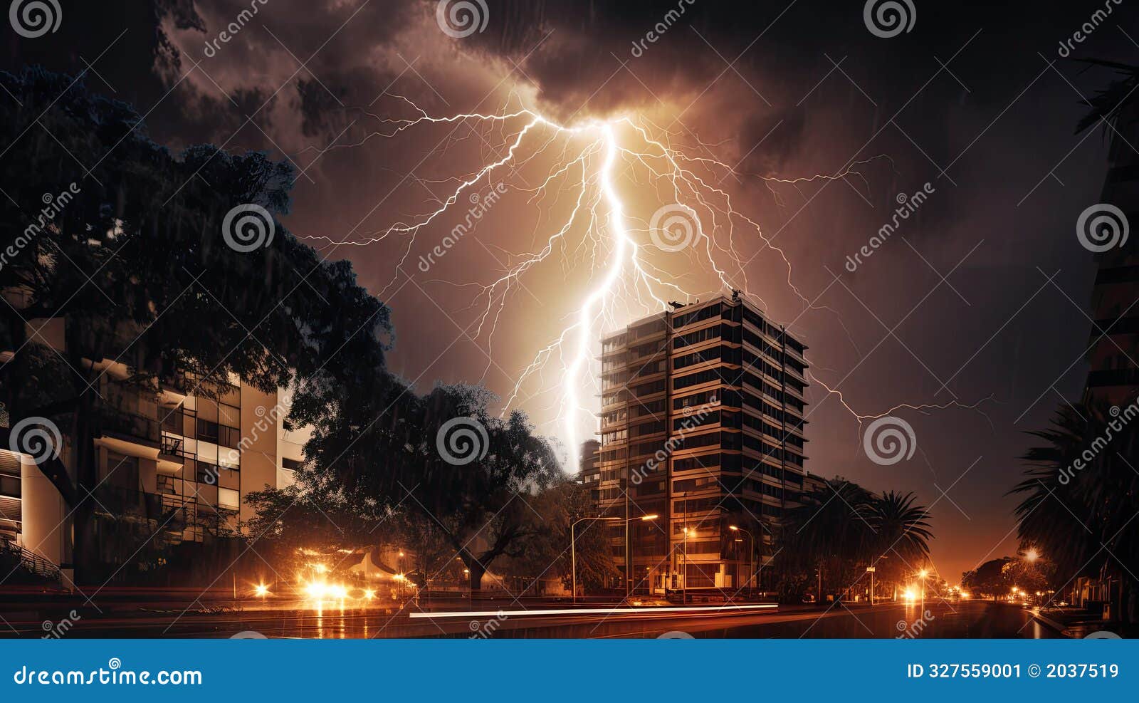 Photo lighting strike stock illustration. Illustration of electricity ...
