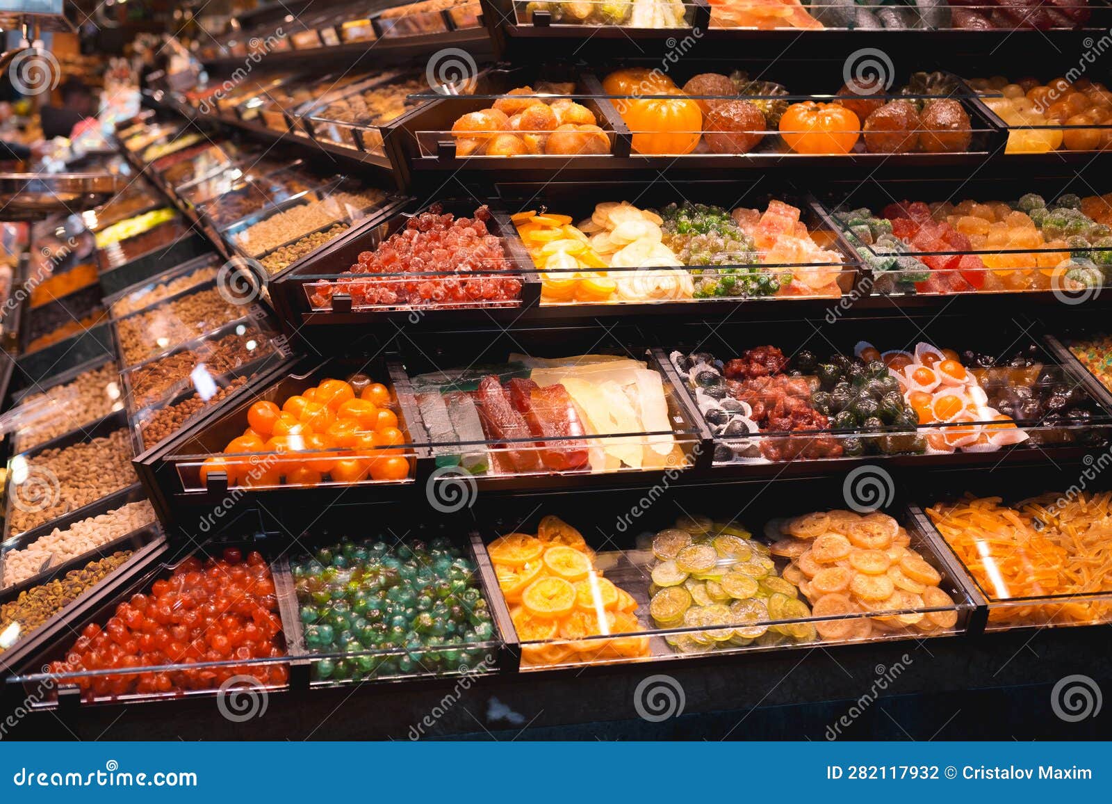 Photo in Local Market Full of Different Sweets Stock Photo - Image of ...