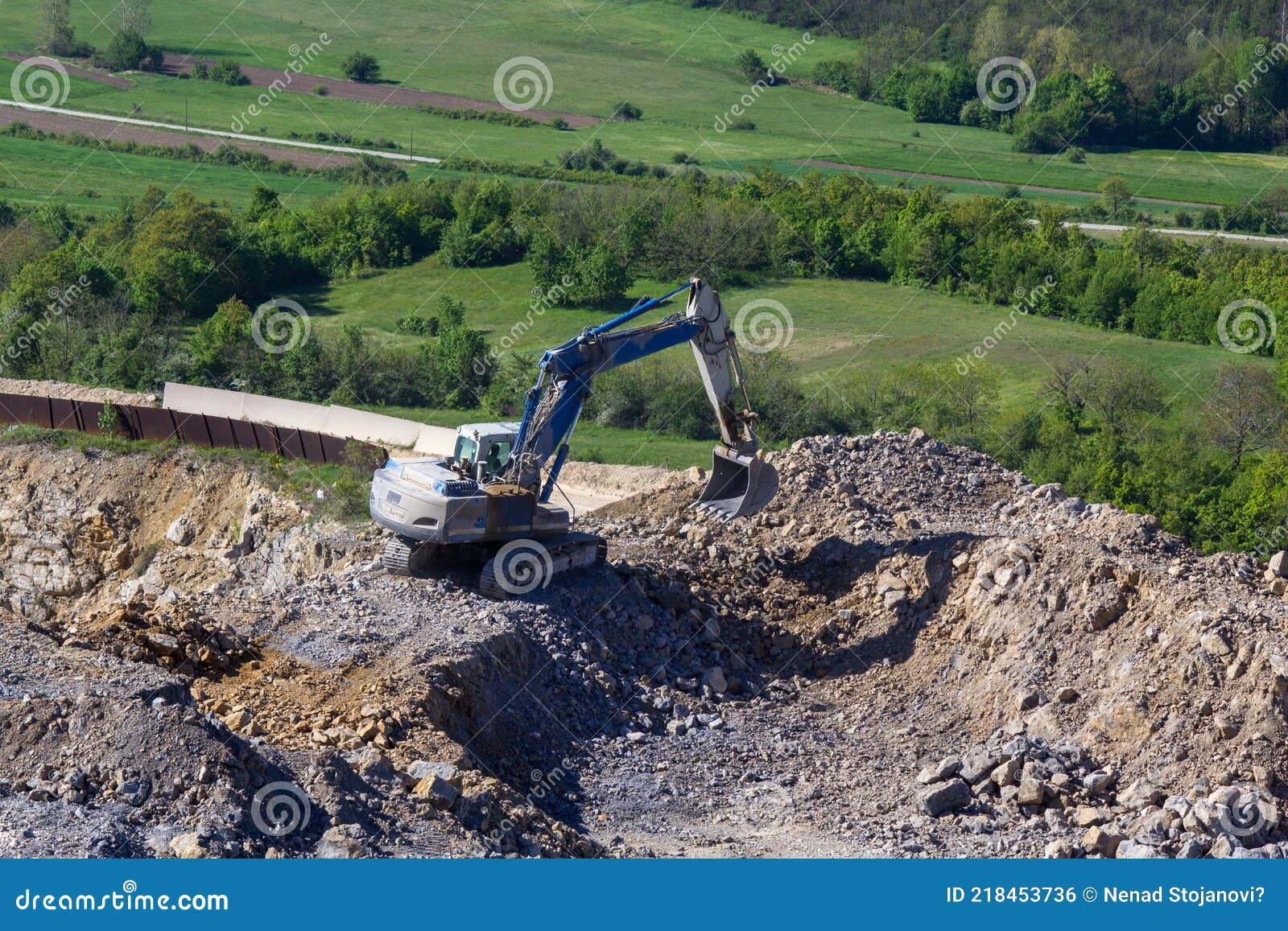 Photo of the Machine in the Quarry Stock Photo - Image of machine ...